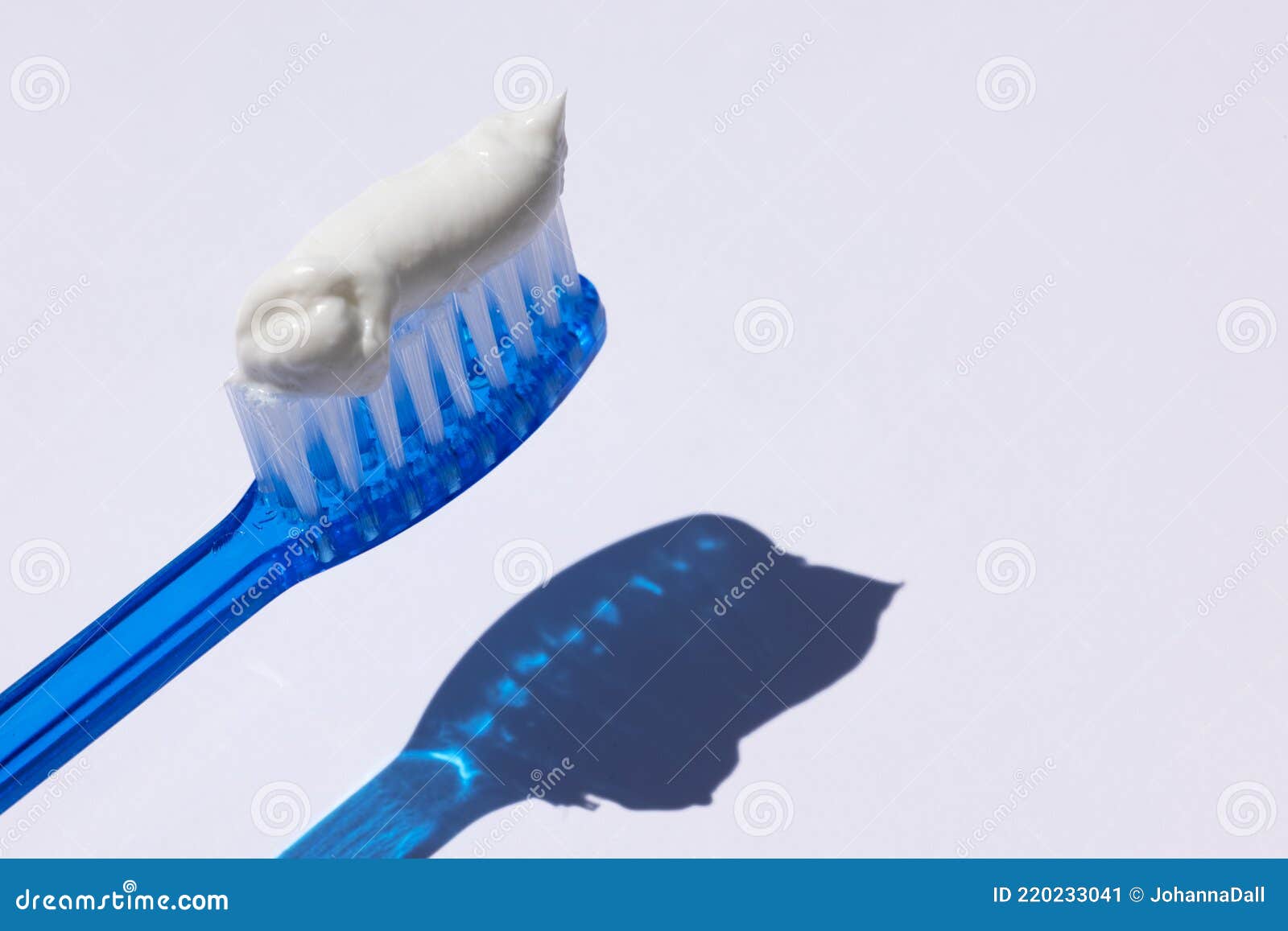 Toothbrush with Toothpaste, Isolated on a White Background Stock Image ...