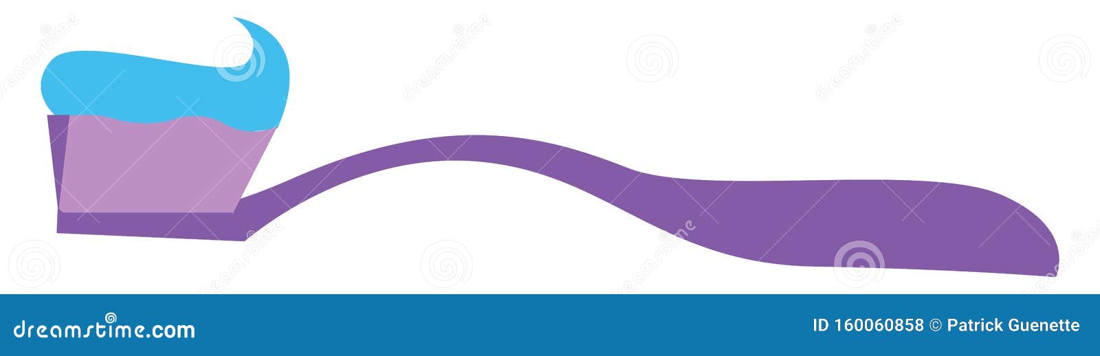 A Purple Toothbrush with Toothpaste is Ready for Brushing Up the Teeth ...