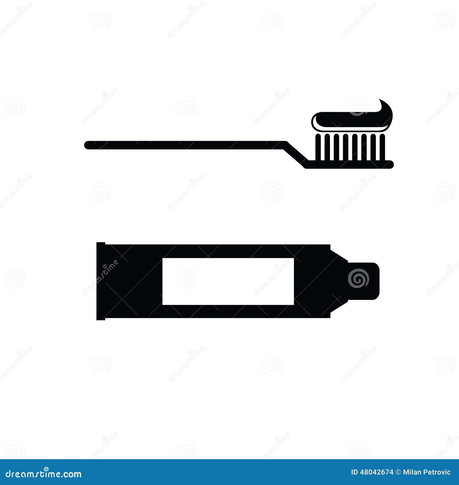 Toothbrush and Toothpaste Vector Stock Vector - Illustration of ...