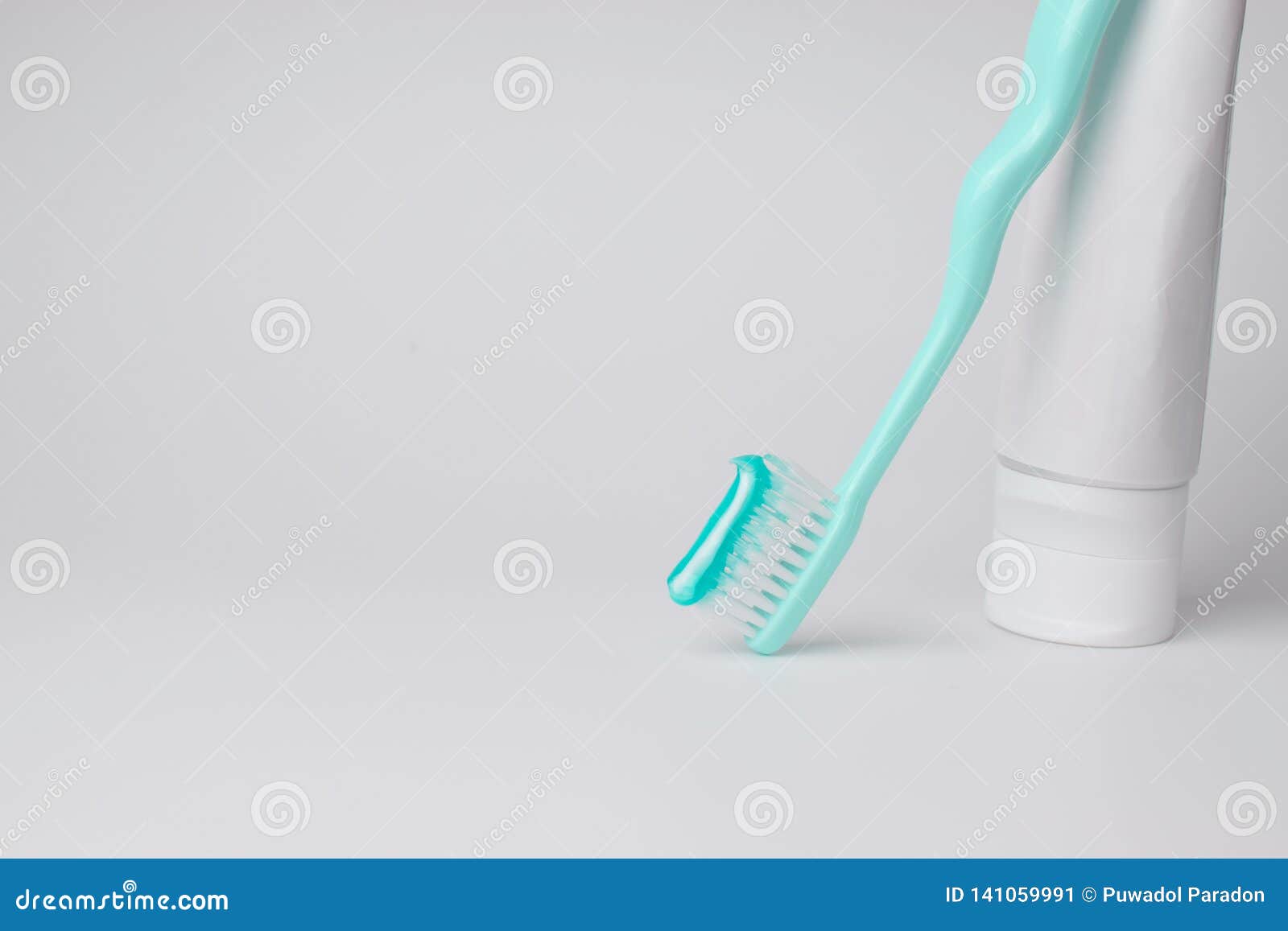 Toothbrush and Toothpaste on White Stock Image - Image of closeup ...