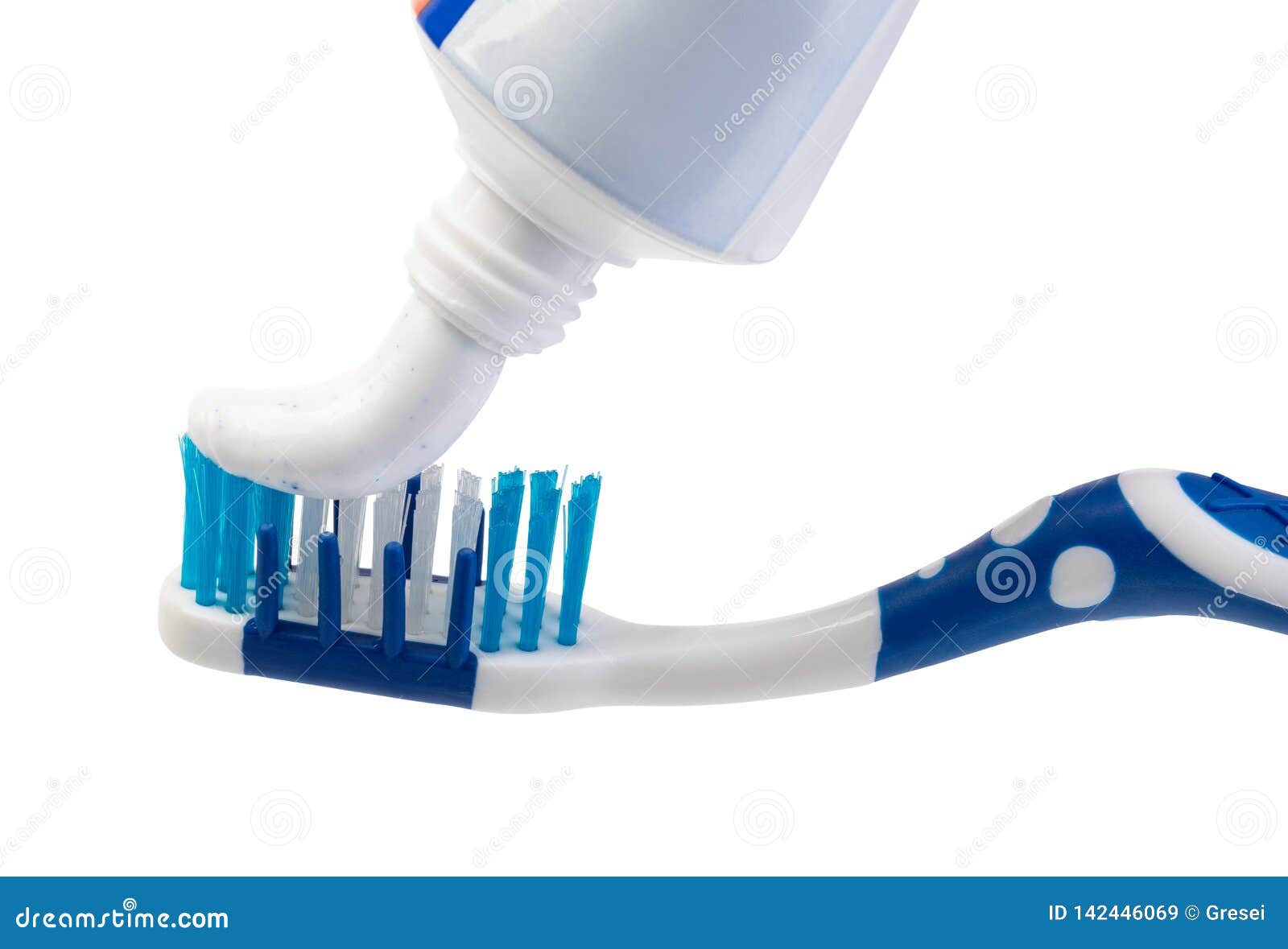 Toothbrush and toothpaste stock image. Image of bathroom - 142446069