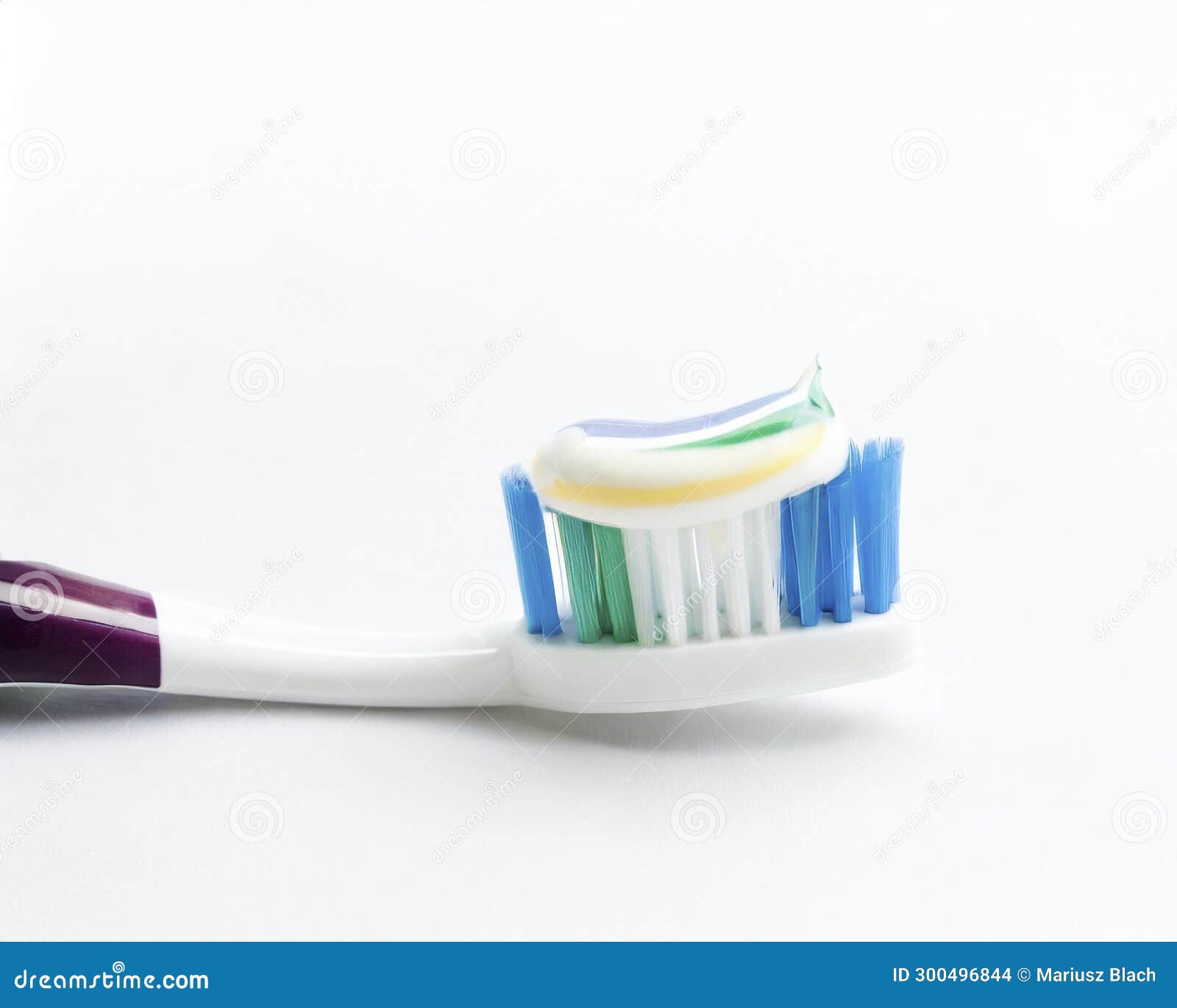 Toothbrush with Toothpaste on White Background Stock Illustration ...