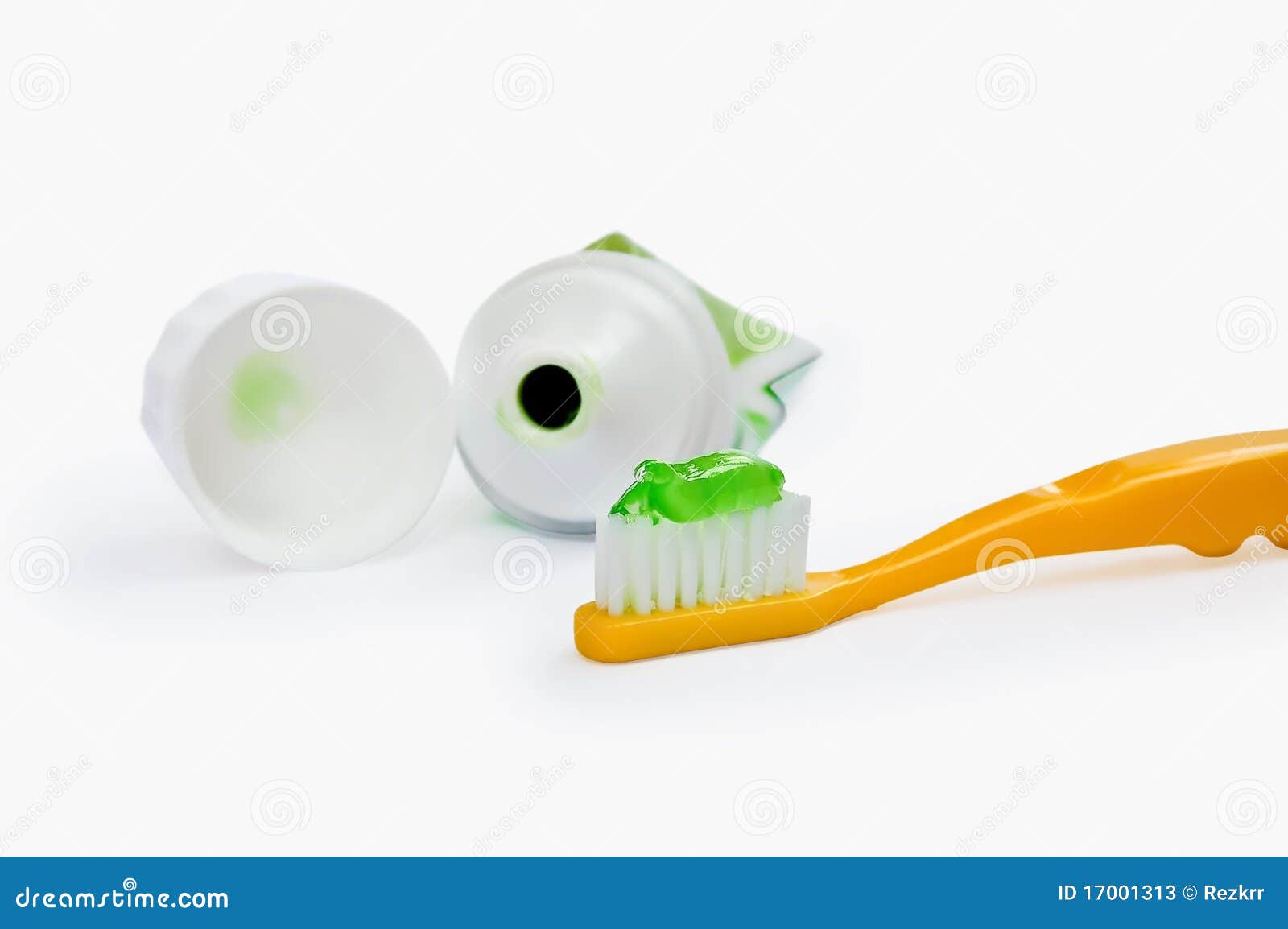 A toothbrush with a tube stock image. Image of brush - 17001313