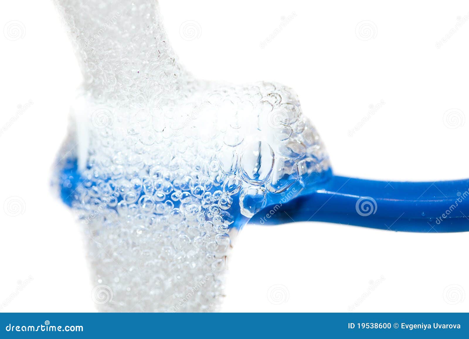 Toothbrush Under Running Water Stock Photo - Image of hygiene, drop ...