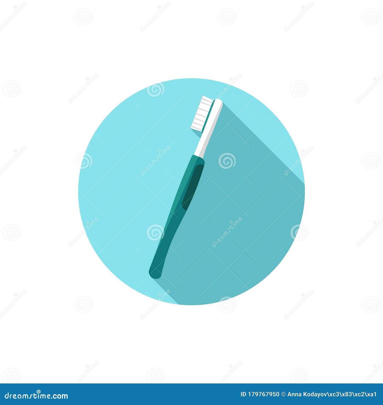 Toothbrush Vector Flat Design Stock Vector - Illustration of mouth ...