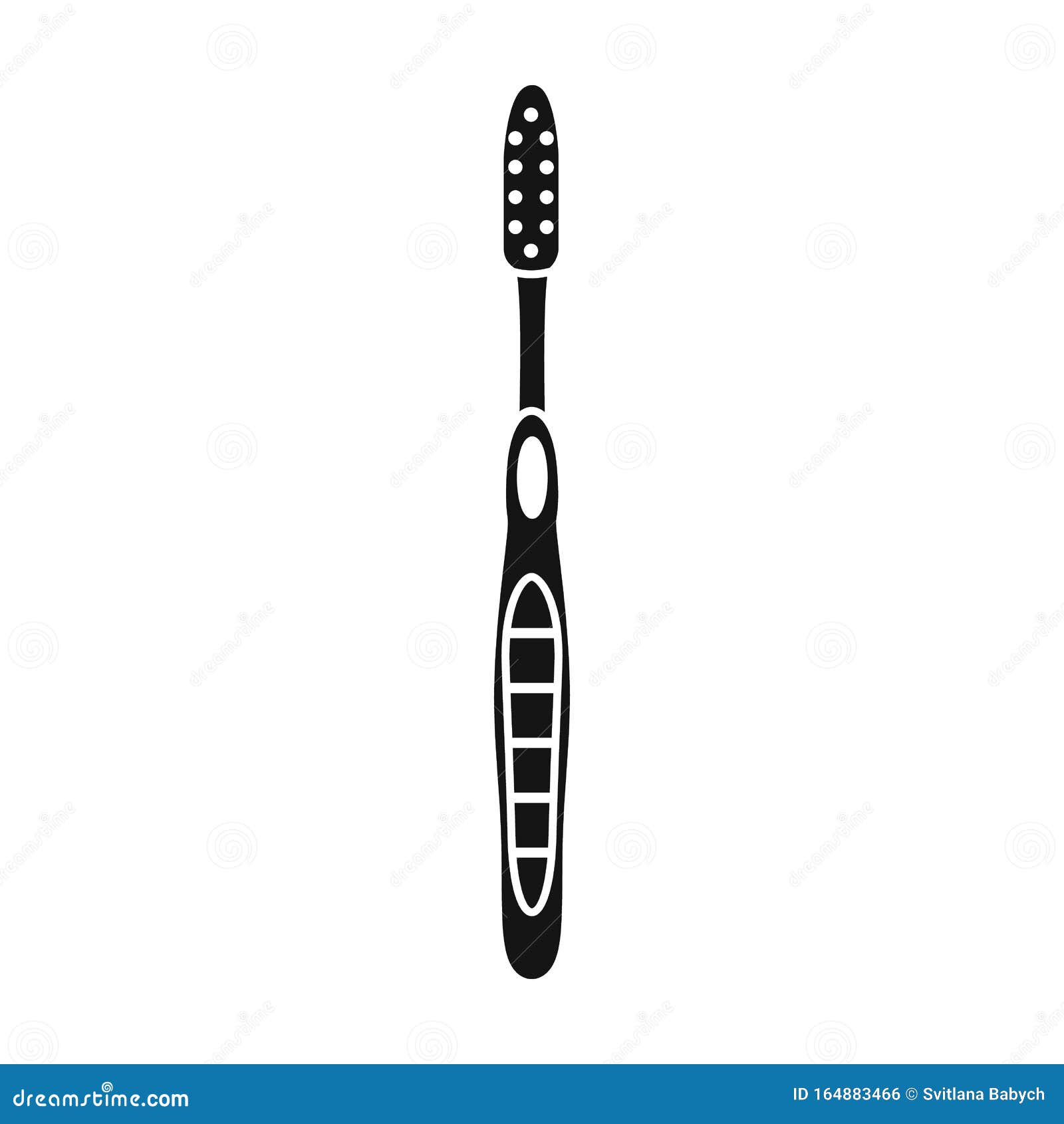 Toothbrush Vector Icon.Black Vector Icon Isolated on White Background ...