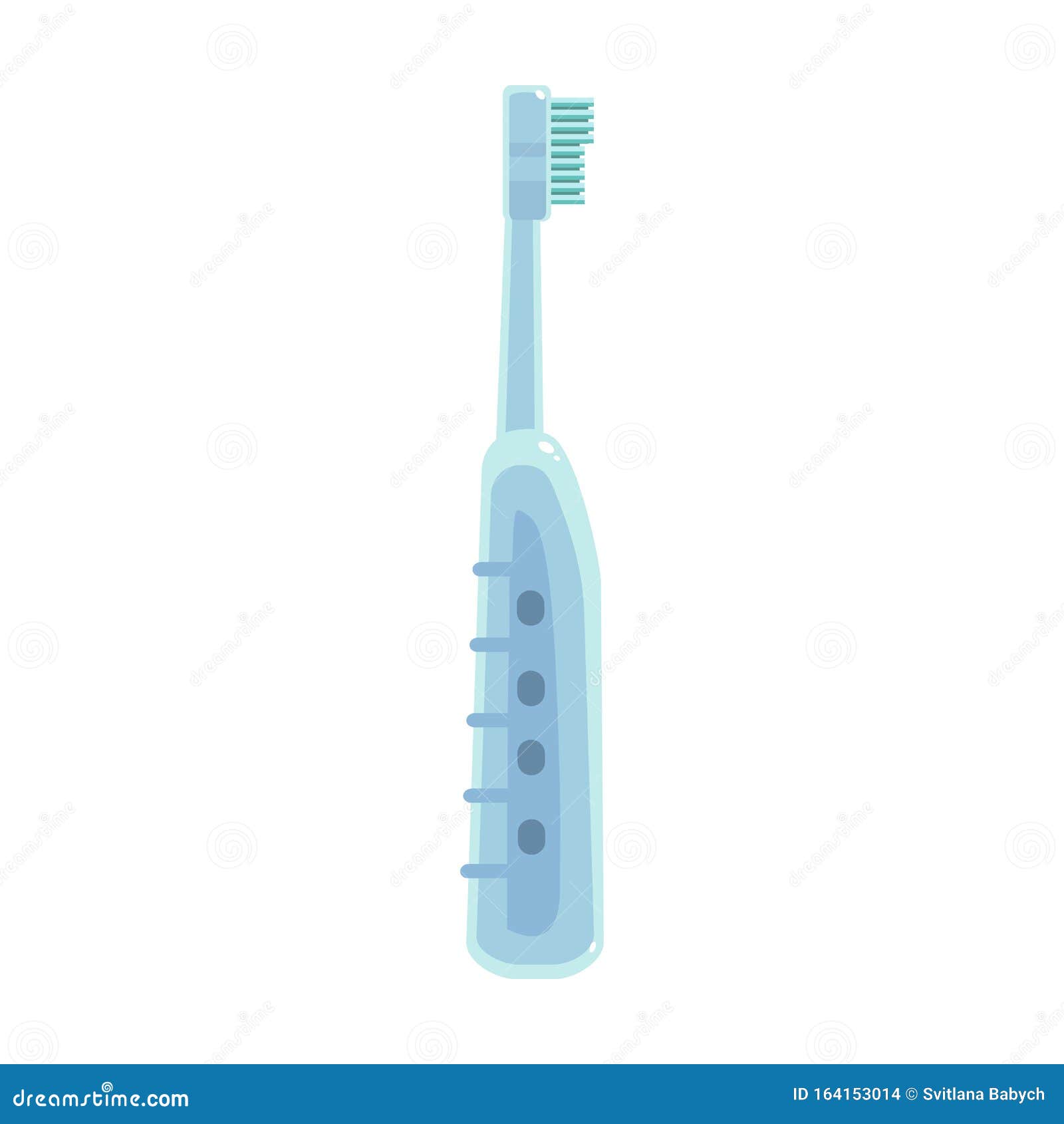 Toothbrush Vector Icon.Cartoon Vector Icon Isolated on White Background ...