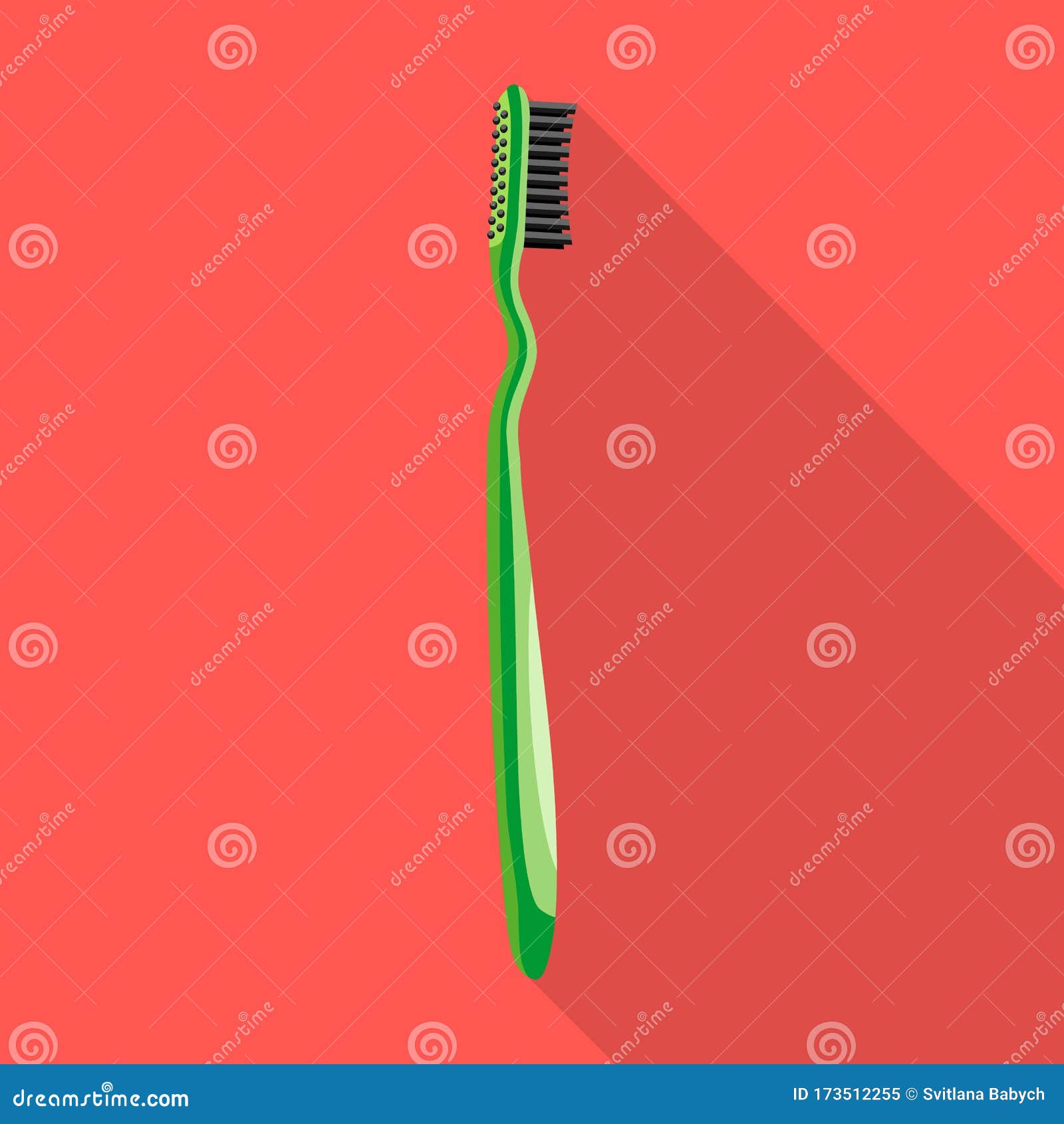 Toothbrush Vector Icon.Flat Vector Icon Isolated on White Background ...