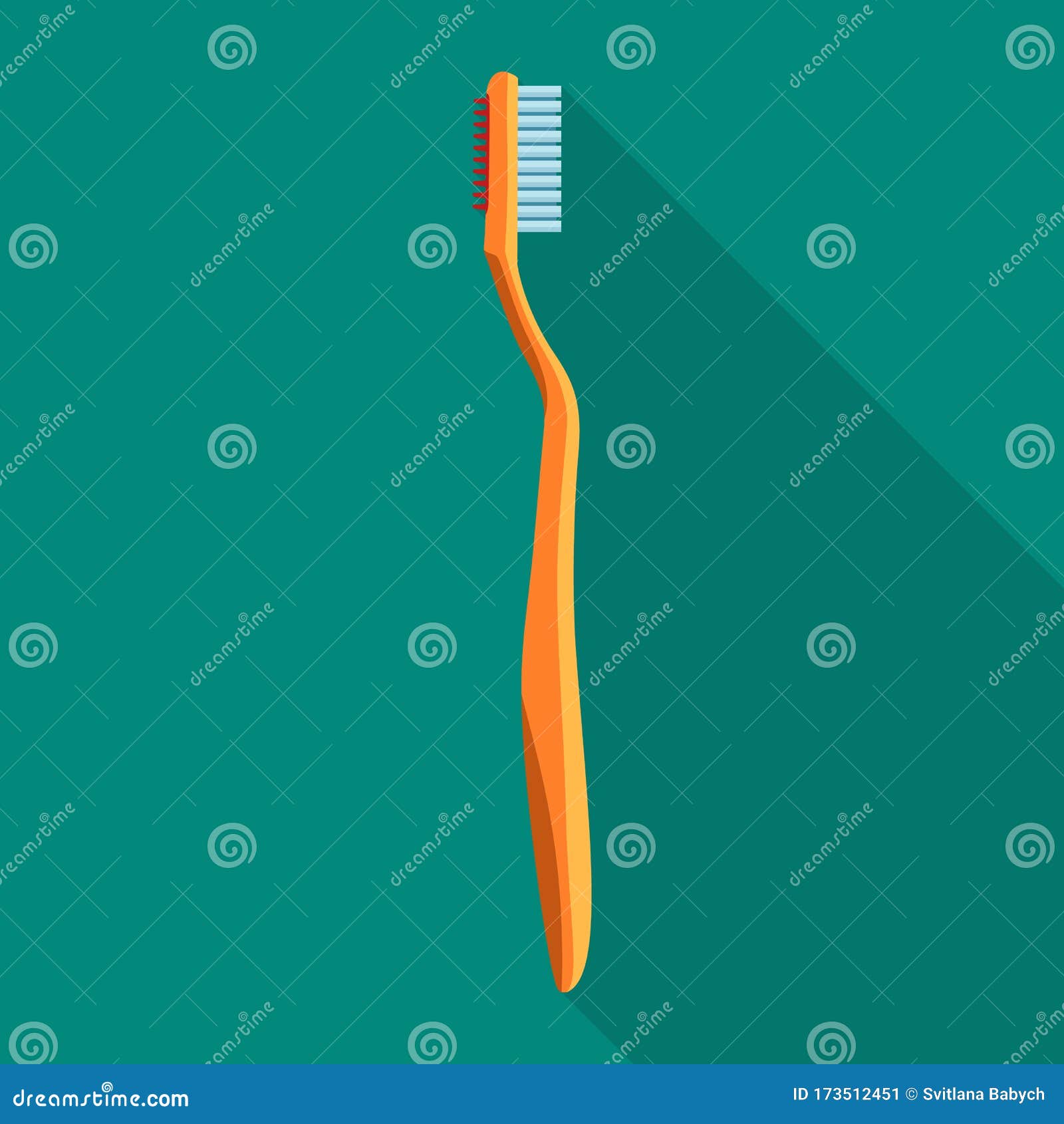 Toothbrush Vector Icon.Flat Vector Icon Isolated on White Background ...