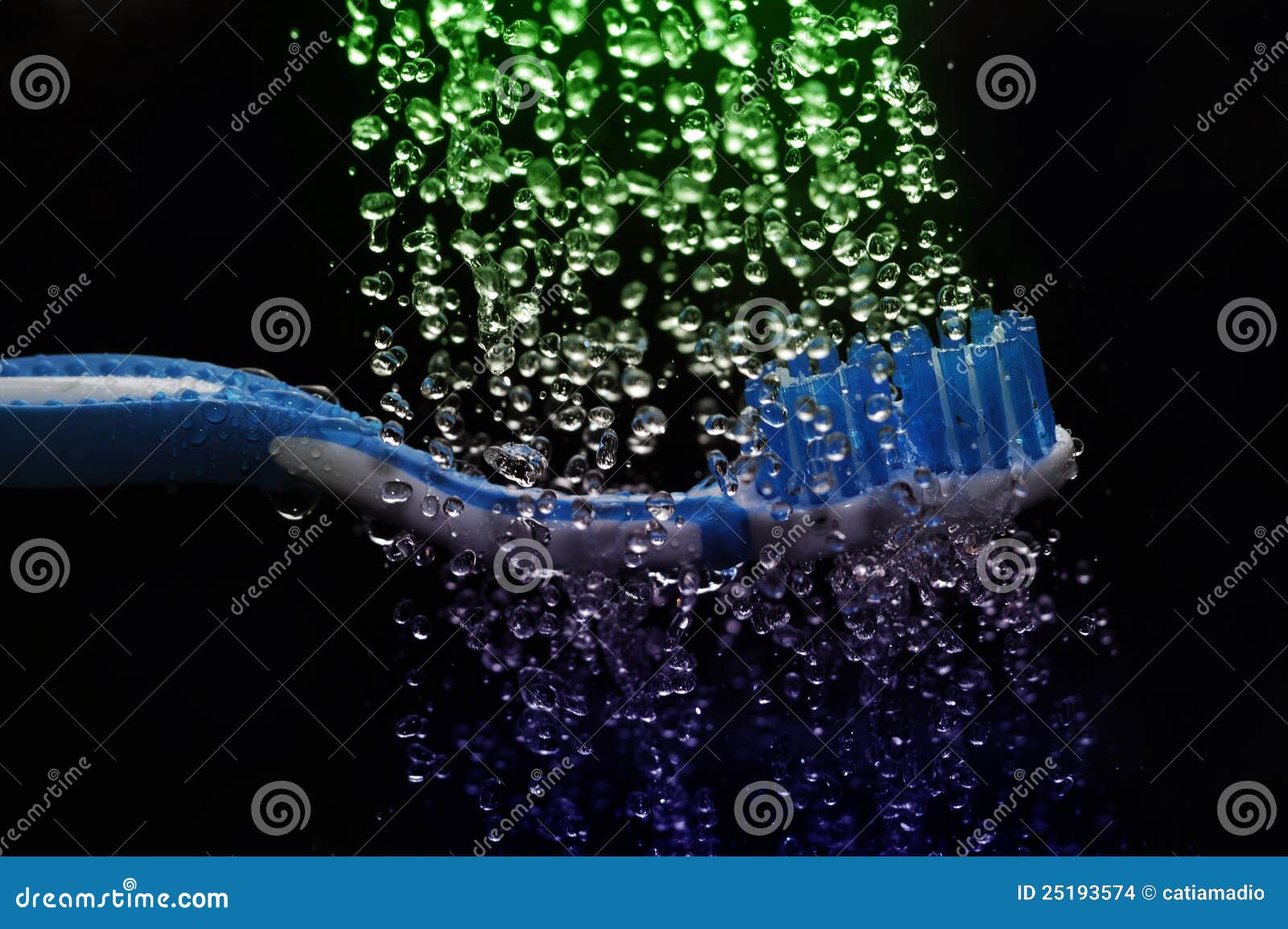 Toothbrush and water stock photo. Image of tidy, water - 25193574