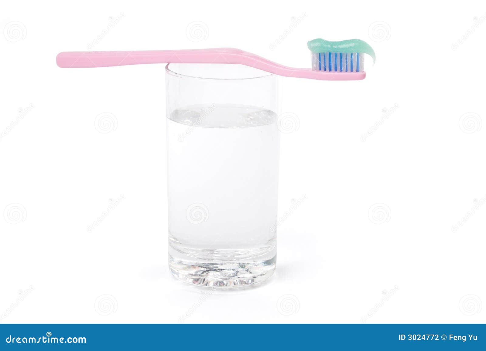 Toothbrush and water stock photo. Image of glass, isolated - 3024772