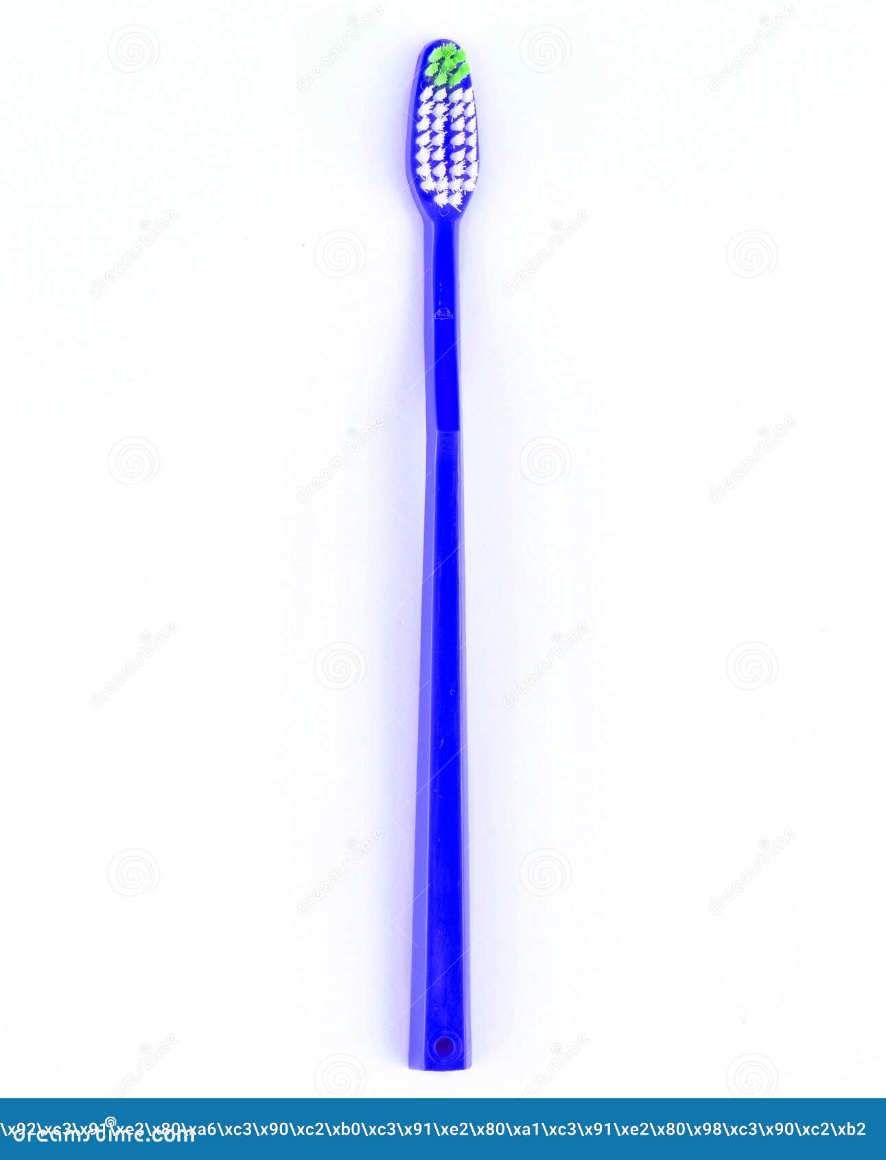 Toothbrush on a White Background. Stock Image - Image of habit, taste ...