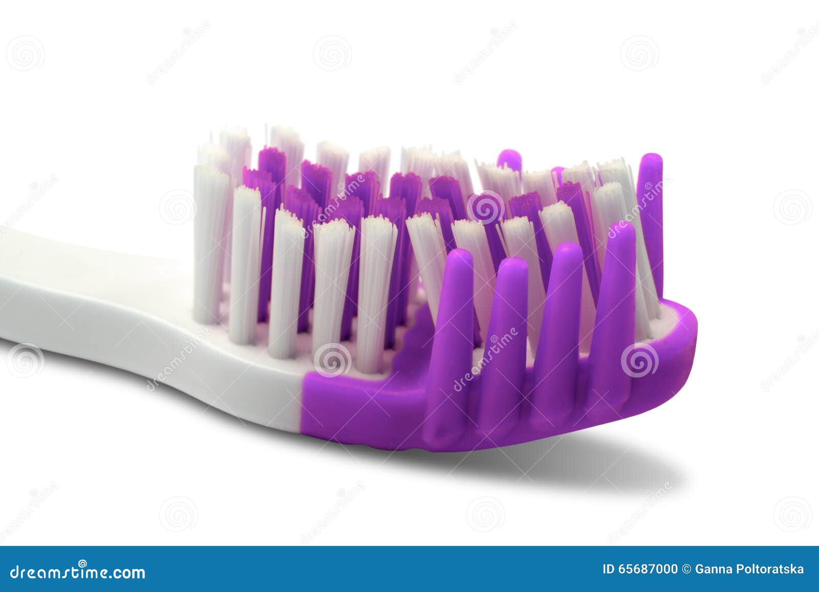 Toothbrush on White Background Stock Photo - Image of object, morning ...