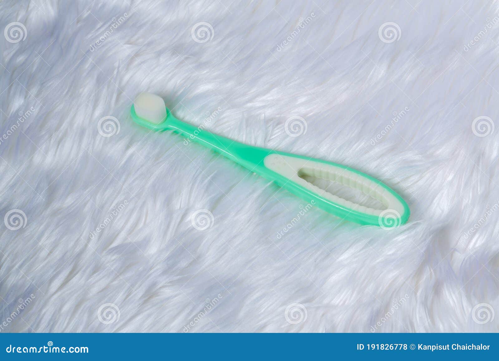 Toothbrush on White Carpet for Perfect and Healthy Teeth Concept. Stock ...