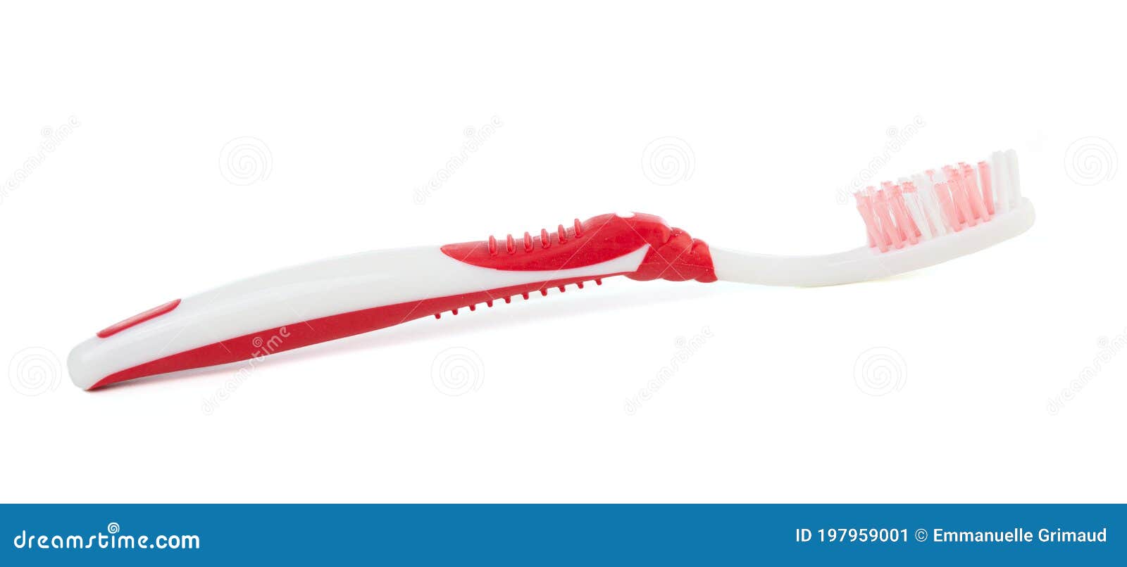Toothbrush white and red stock image. Image of dentist - 197959001