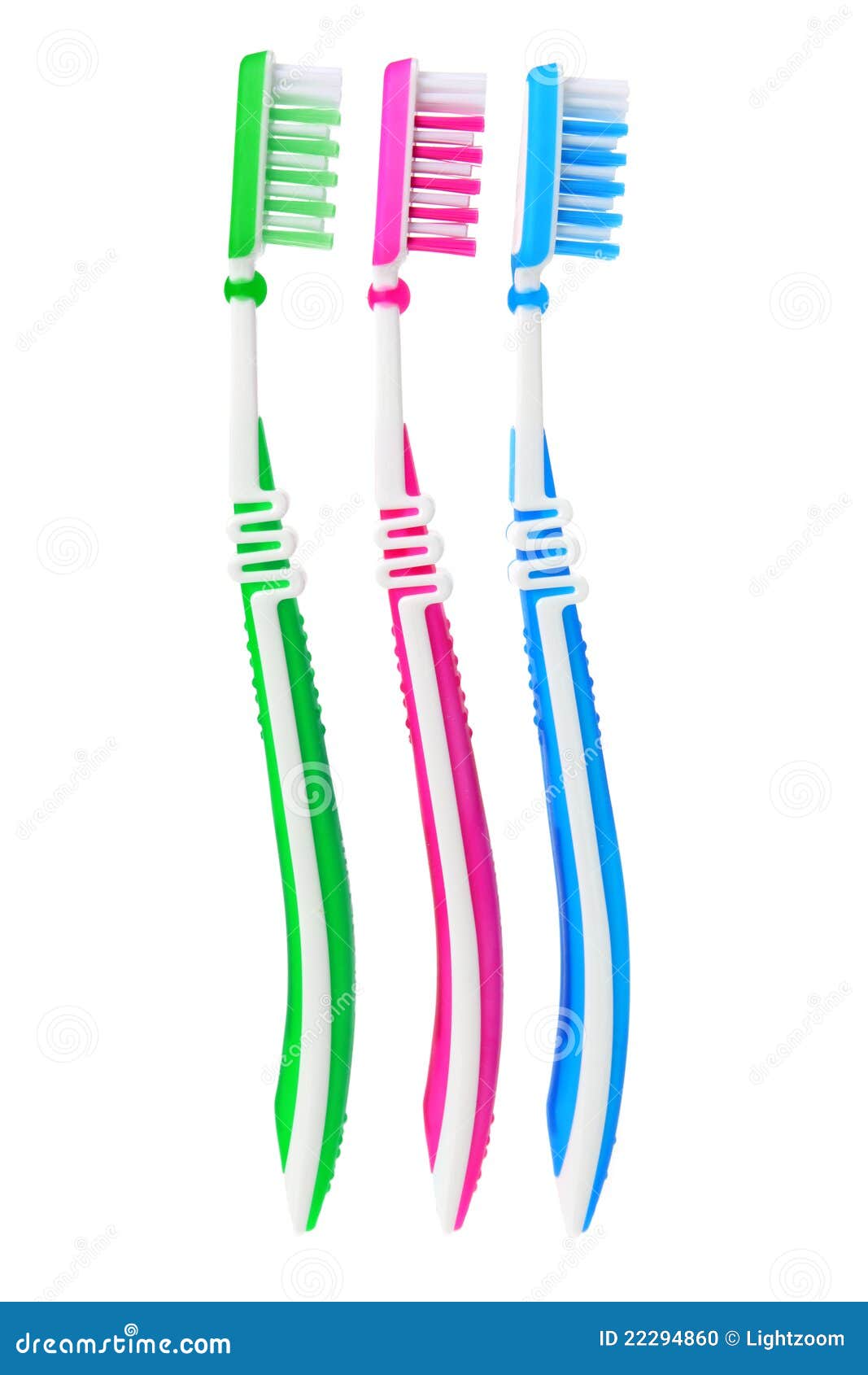 Toothbrushes stock photo. Image of cutout, oral, cleanliness - 22294860
