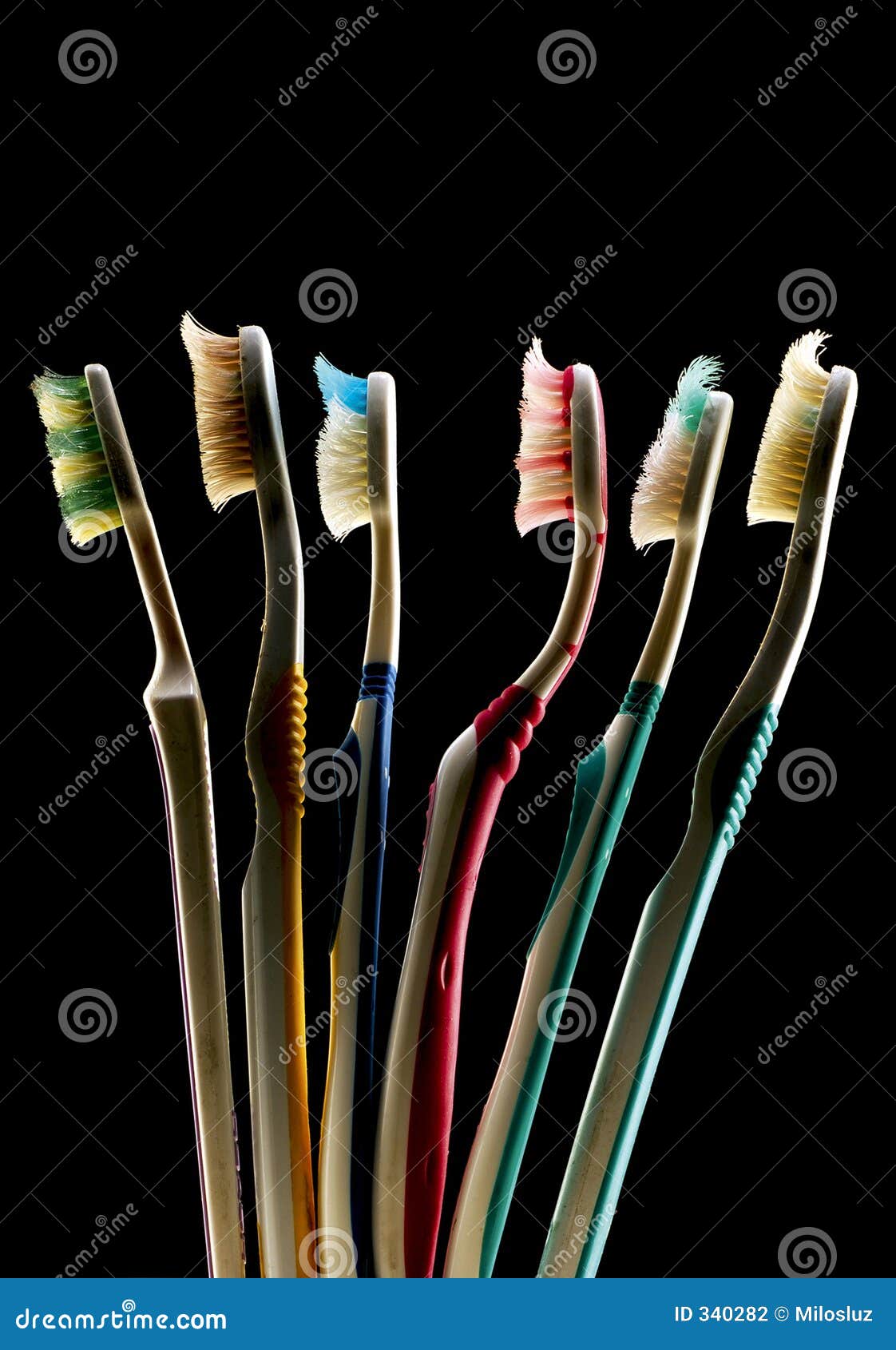 Toothbrushes stock photo. Image of teeth, backlight, hygiene - 340282