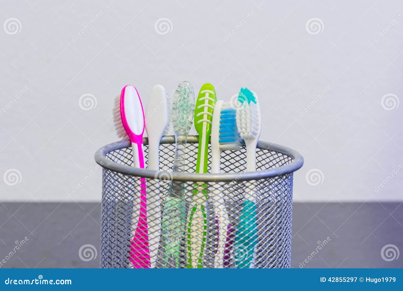 Toothbrushes with Colourful Stock Image - Image of hygiene, white: 42855297