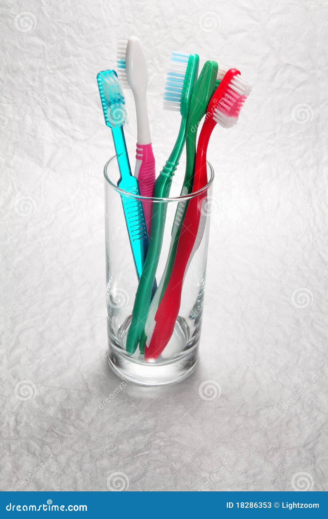 Toothbrushes in Glass stock image. Image of health, decay - 18286353