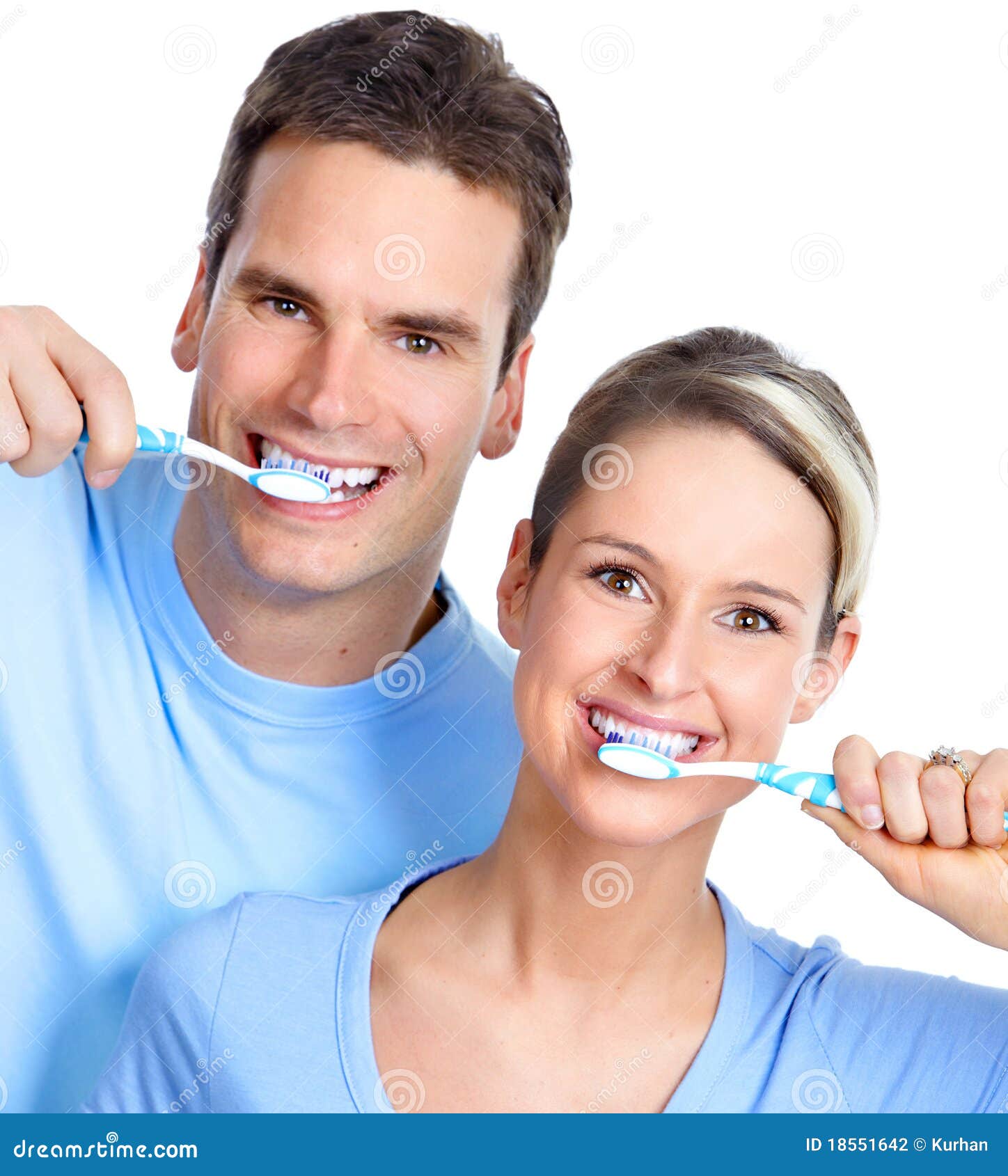 Toothbrushing stock photo. Image of pleasure, lady, romance - 18551642