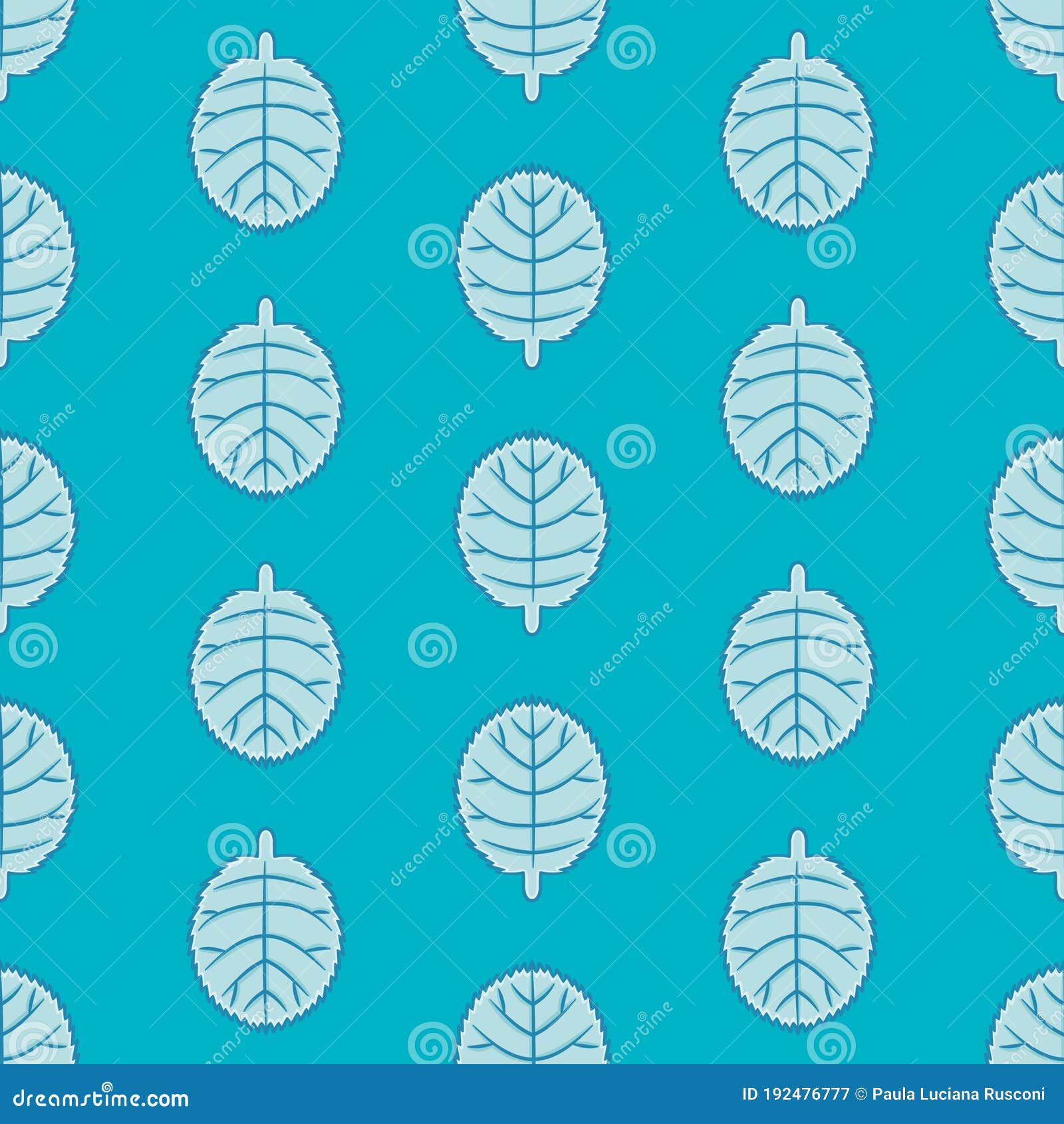 Toothed Margin Foliage Vector Background Pattern Stock Vector ...