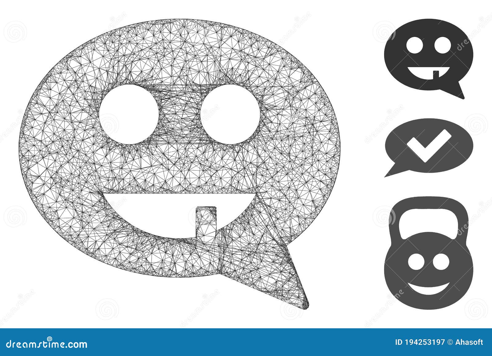 Toothless Smiley Message Vector Mesh 2D Model And Triangle Mosaic Icon ... Toothless Smiley Message Vector Mesh 2D Model And Triangle Mosaic Icon ...