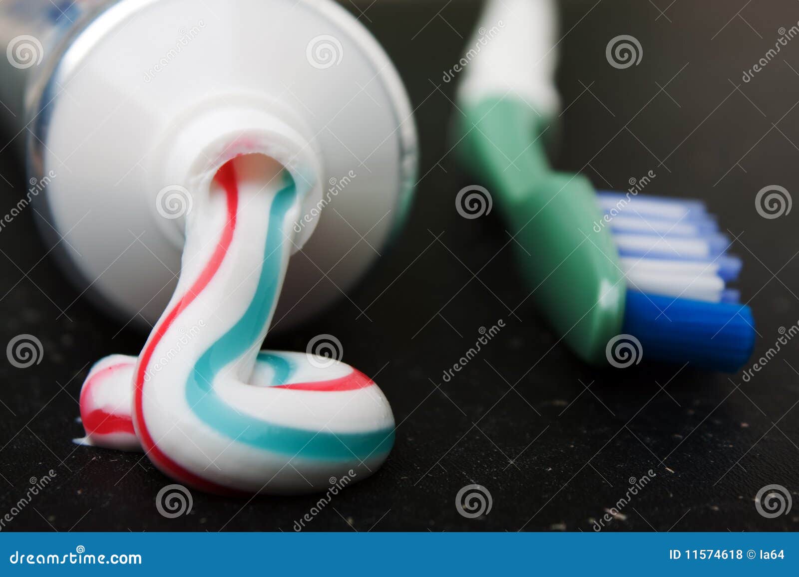 Toothpaste stock photo. Image of brush, bright, healthy - 11574618