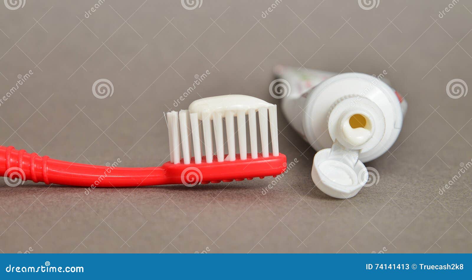 Toothpaste and Brush Closeup, Dental Care Concept Stock Image - Image ...