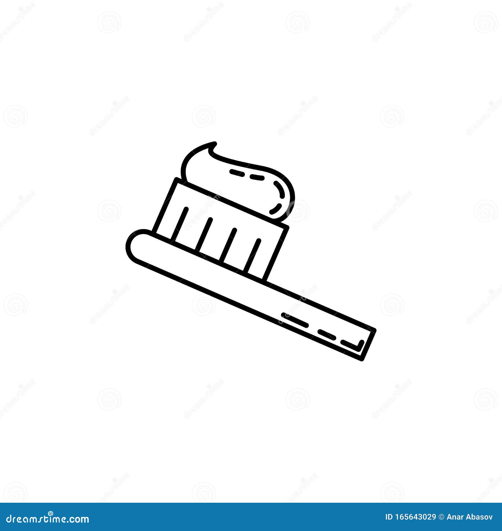 Toothpaste and Brush Icon. Element of Make Up and Cosmetics Icon for ...