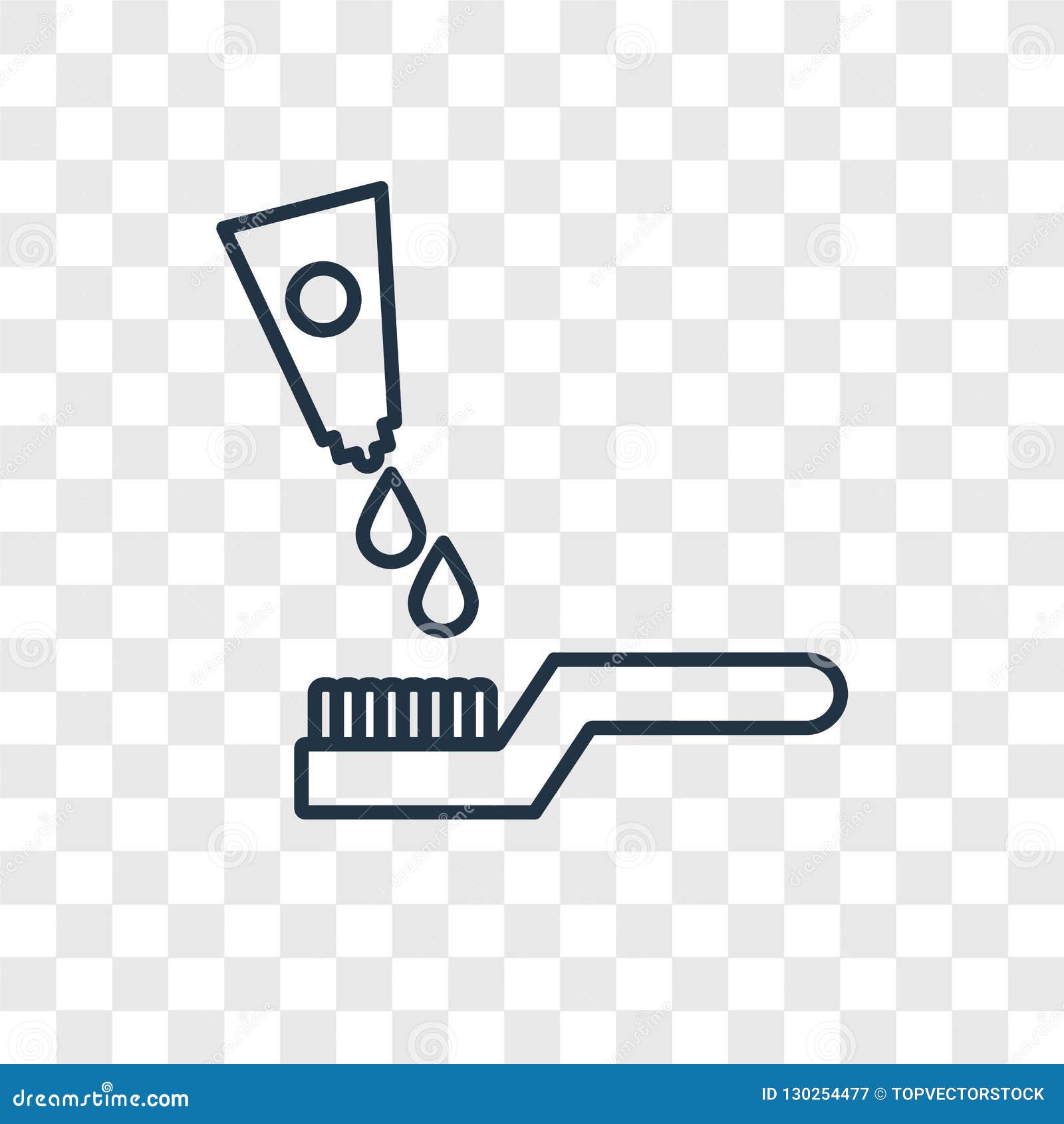 Toothpaste Cleanin Vector Icon On White Background. Flat Vector ...