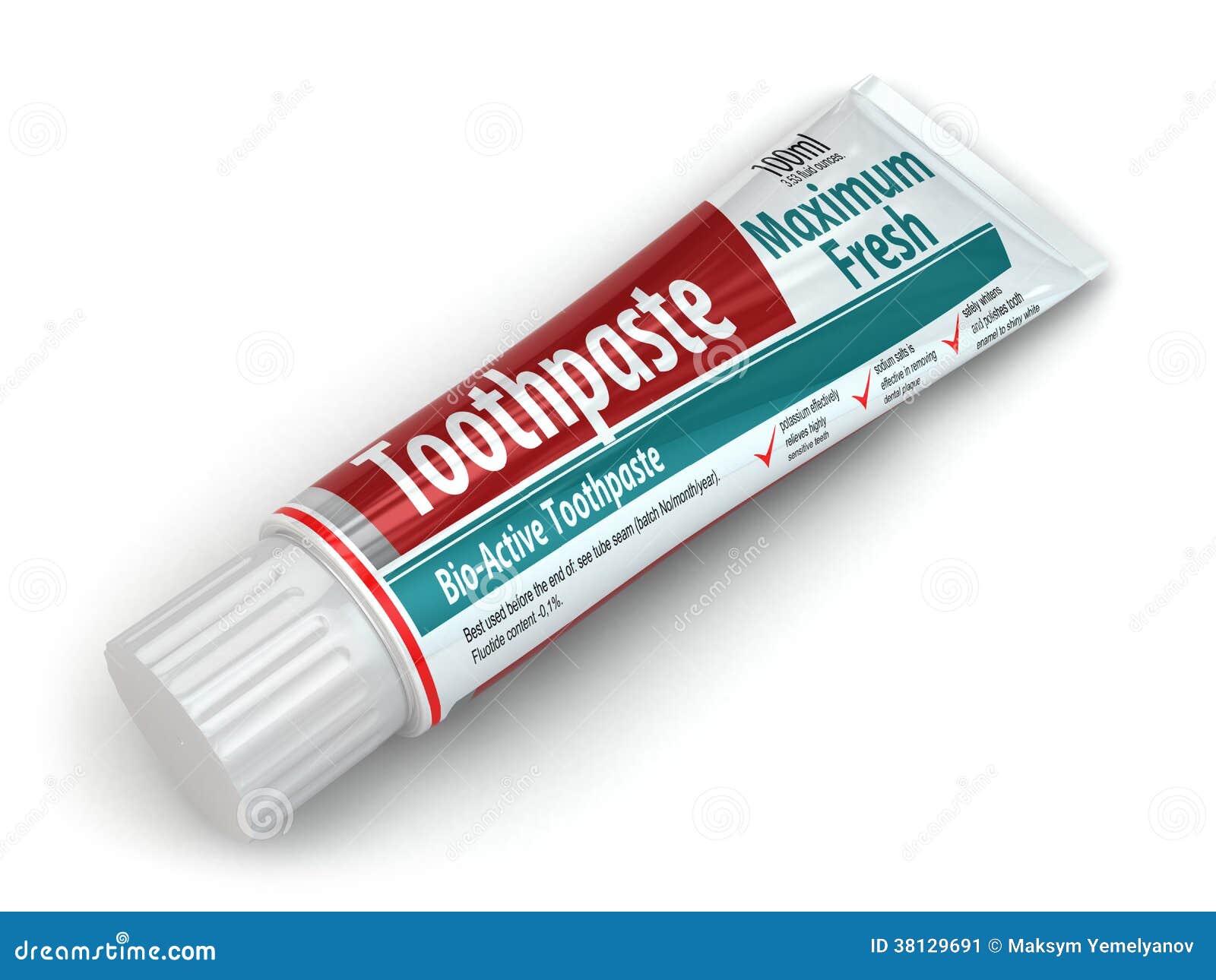 Toothpaste container stock illustration. Illustration of lifestyle ...