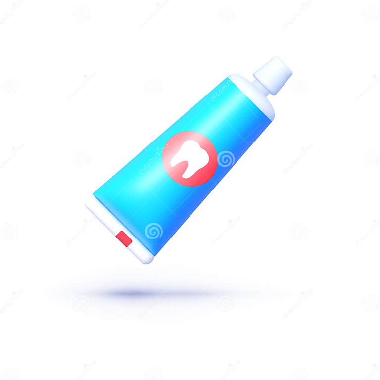 Toothpaste 3d, Great Design for Any Purposes. Design Element Stock ...