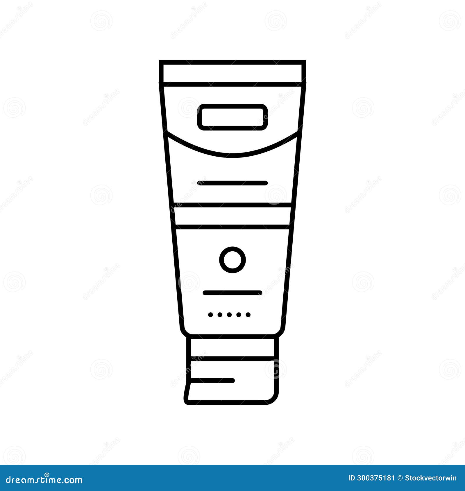 Toothpaste Hygiene Line Icon Vector Illustration Stock Illustration ...