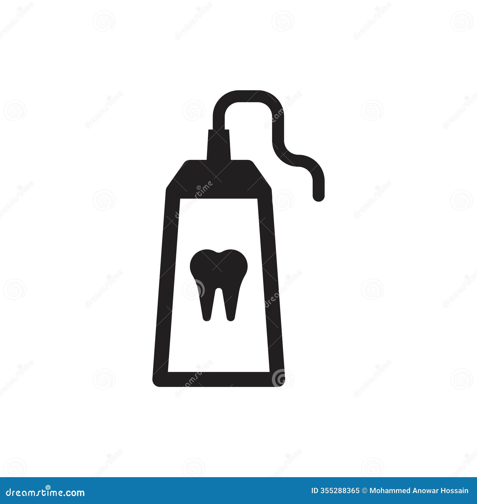 Toothpaste icon stock illustration. Illustration of hygiene - 355288365