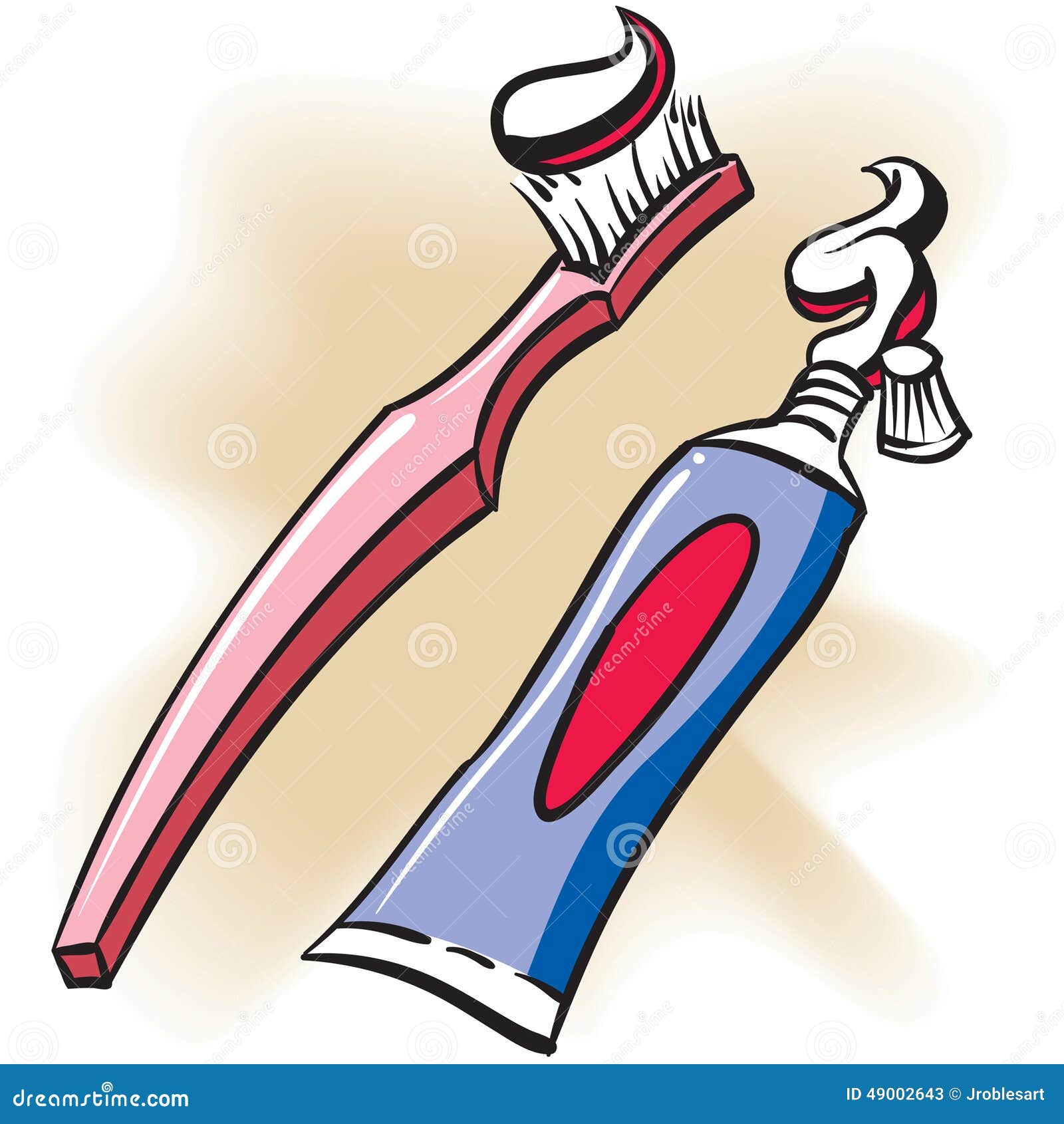 Toothpaste stock vector. Illustration of dental, fresh - 49002643