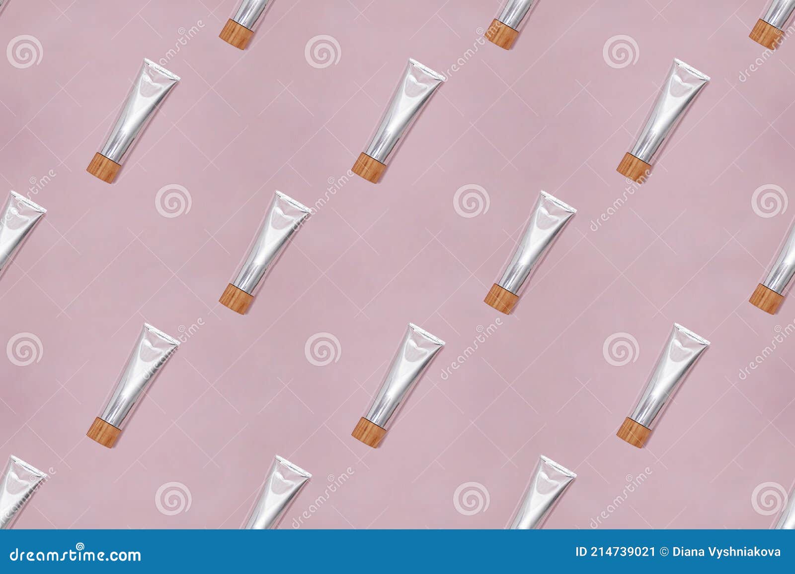 Toothpaste in Metal Container on Pink Background. Stock Image - Image ...