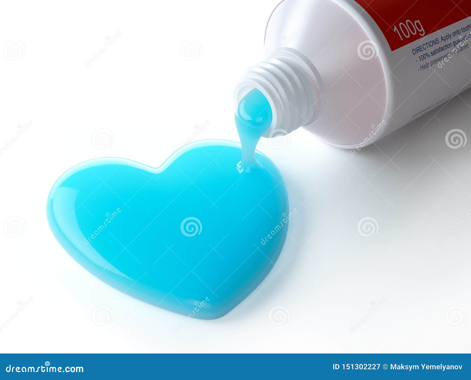 Toothpaste in the Shape of Heart Coming Out from Toothpaste Tube ... Toothpaste in the Shape of Heart Coming Out from Toothpaste Tube ...