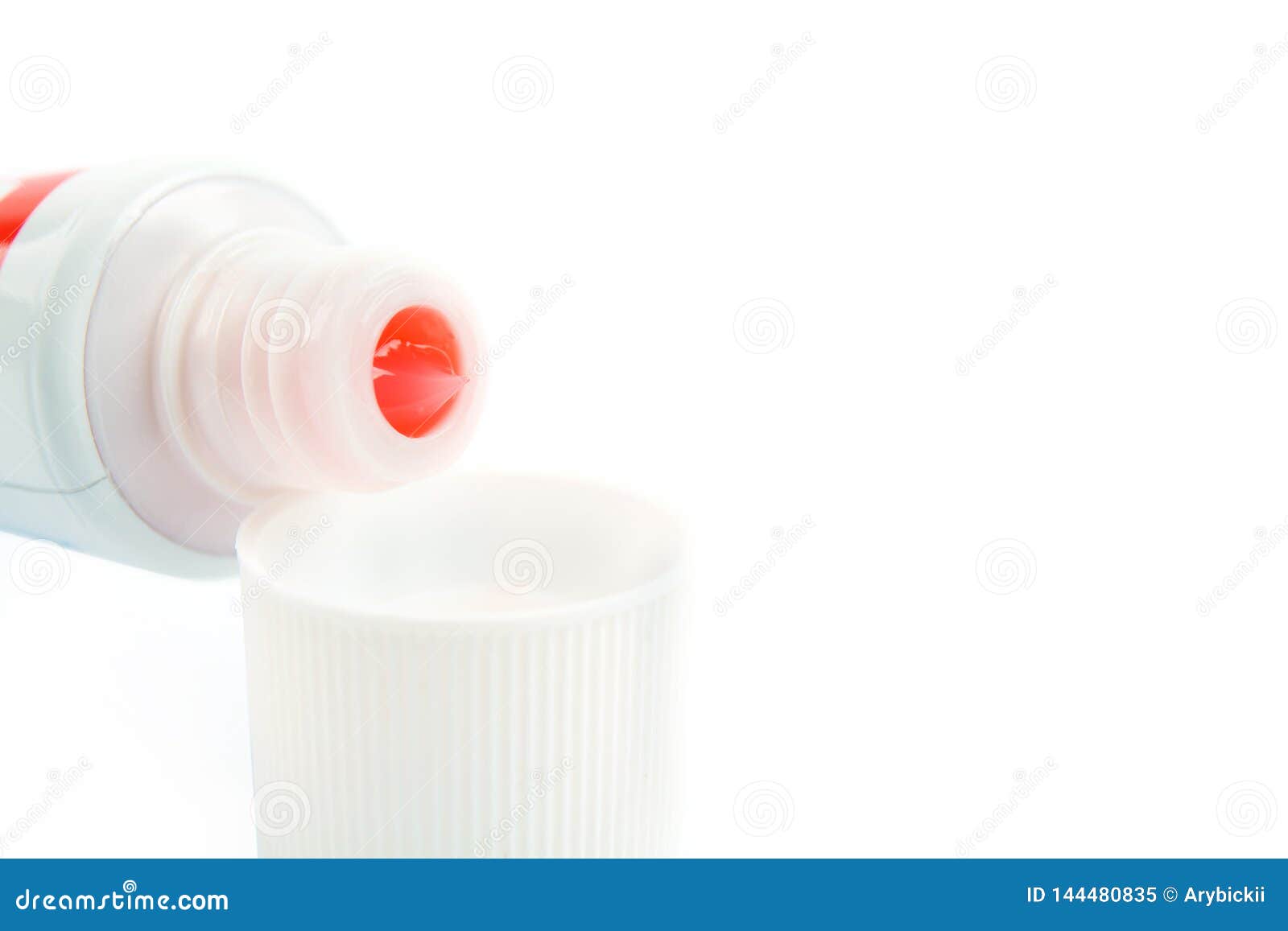 Toothpaste Squeezed Out from a Toothpaste Tube Stock Image - Image of ...