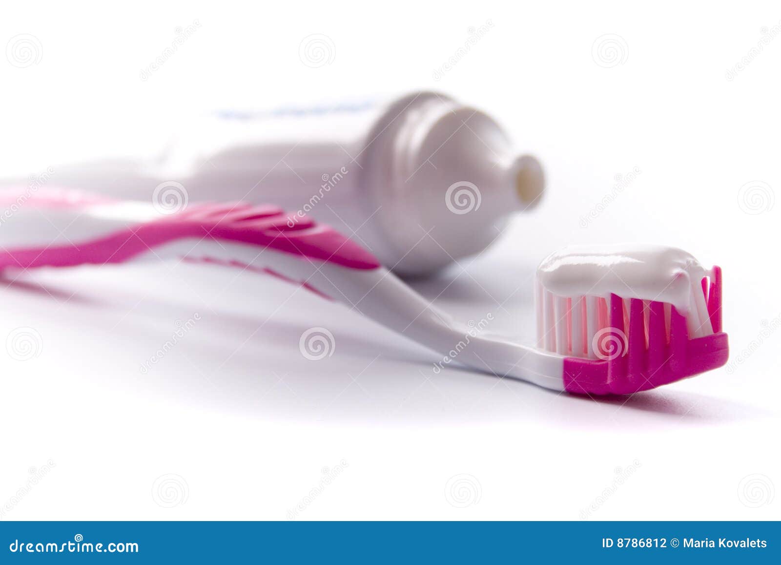 Toothpaste and toothbrush stock photo. Image of wellbeing - 8786812