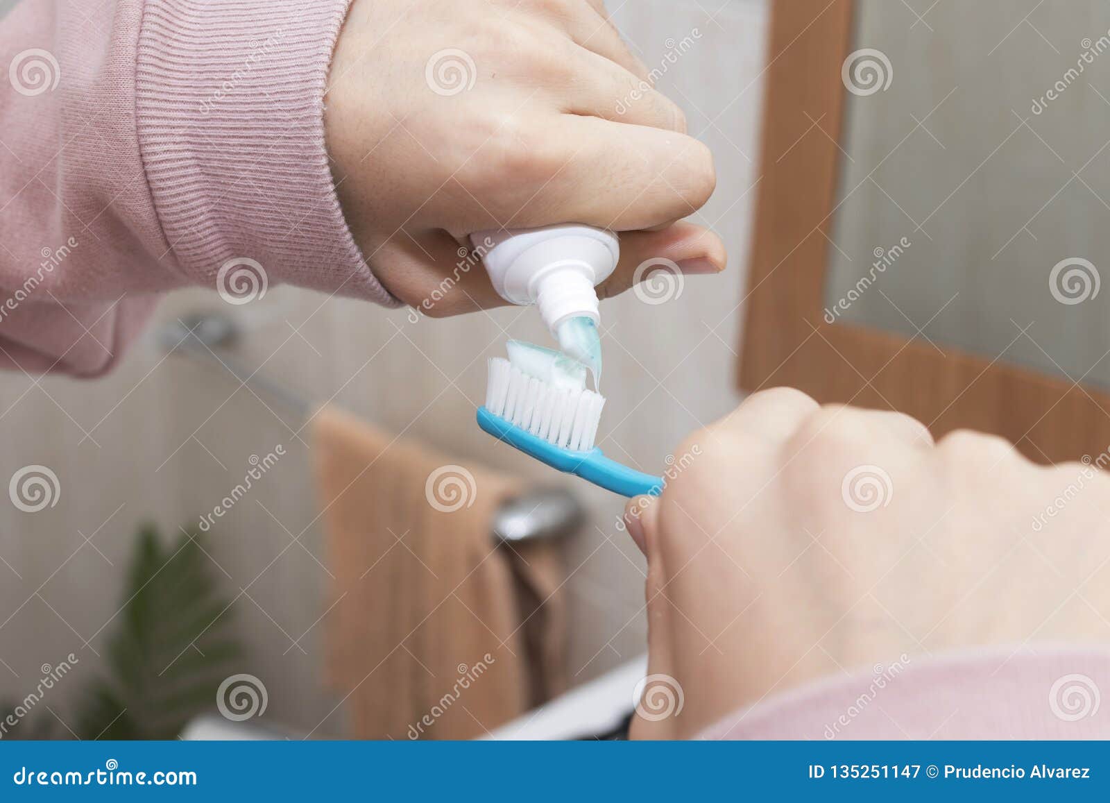 Toothpaste and toothbrush stock image. Image of brush - 135251147