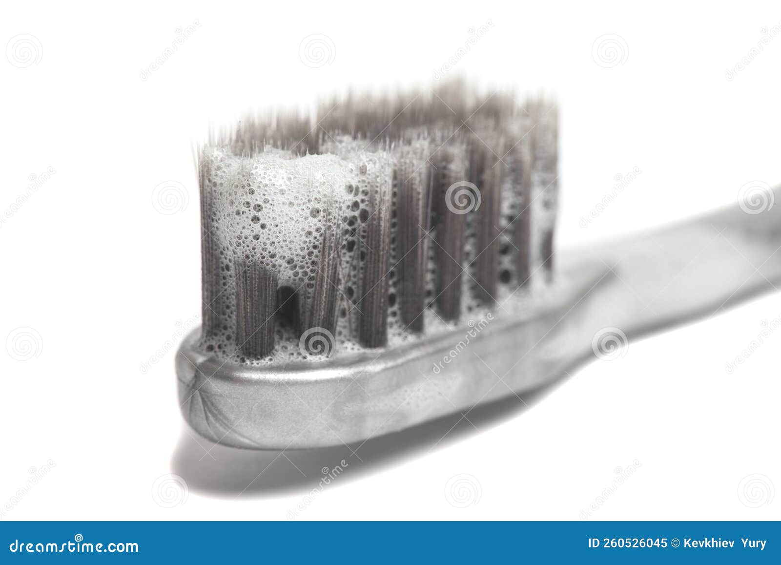 Toothpaste on Toothbrush Isolated on White Background Stock Image ...