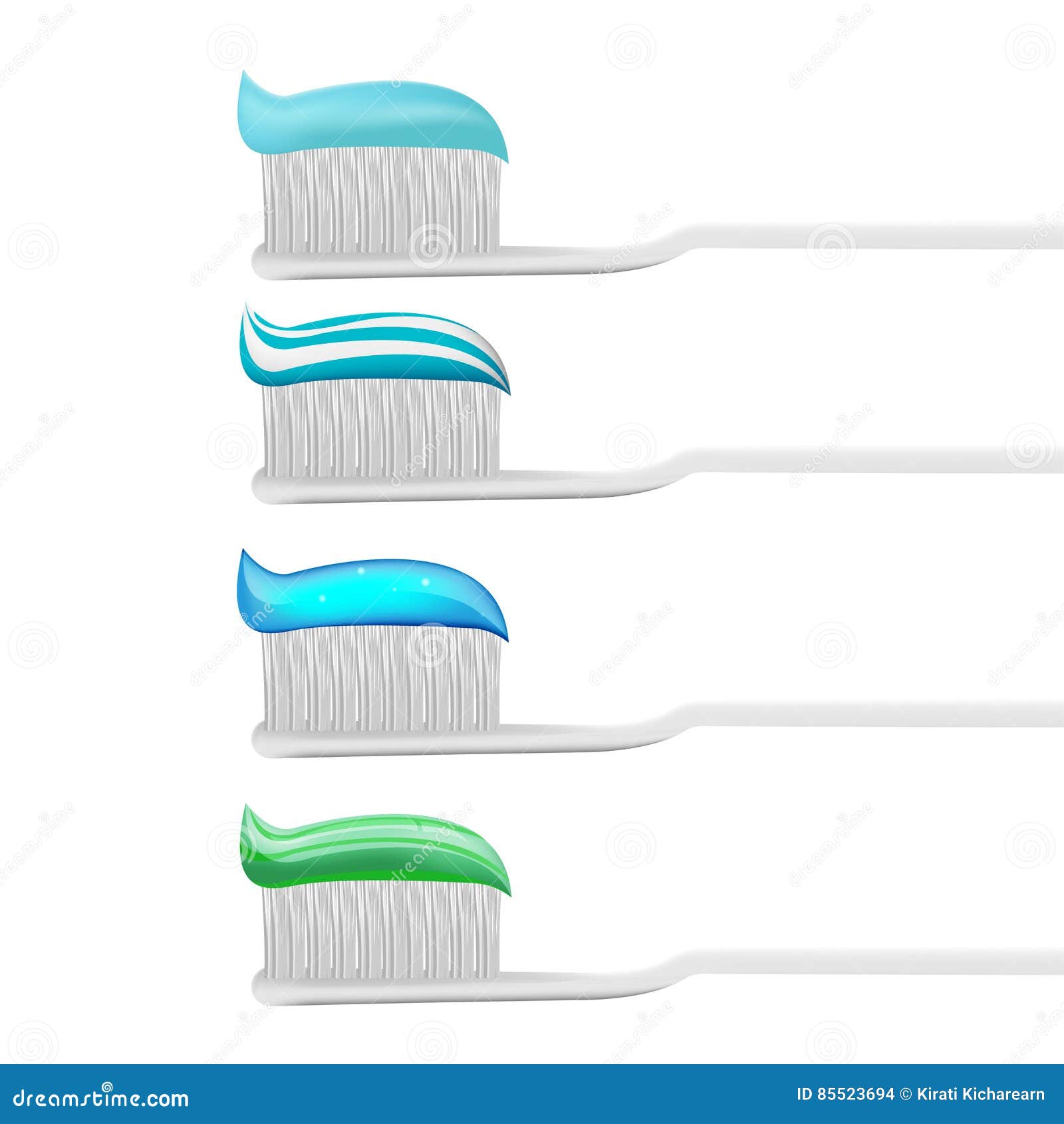 Toothpaste Toothbrush Mockup Product Isolate Vector Stock Vector ...