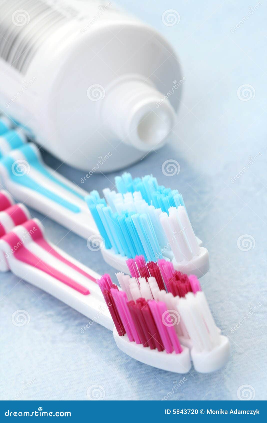 Toothpaste and Toothbrushes Stock Photo - Image of refreshment ...