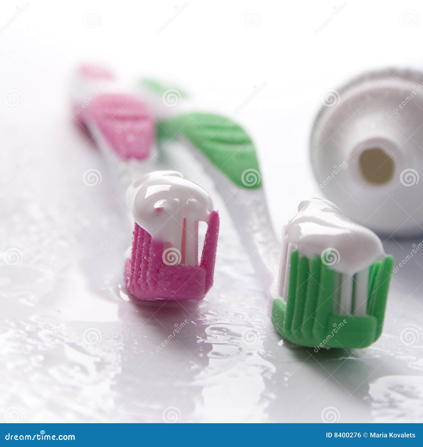 Toothpaste and Toothbrushes Stock Photo - Image of hygiene, medicine ...