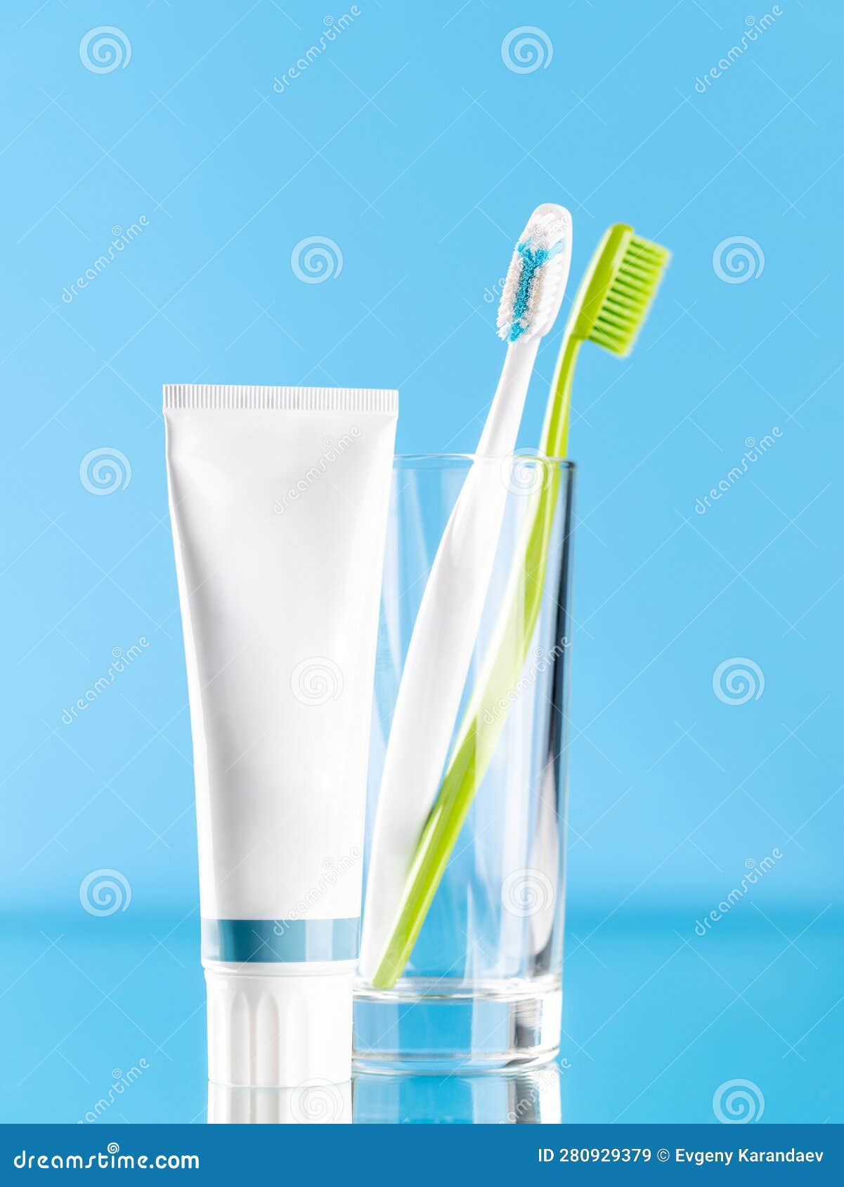 Toothpaste and Toothbrushes Stock Image - Image of routine, habits ...