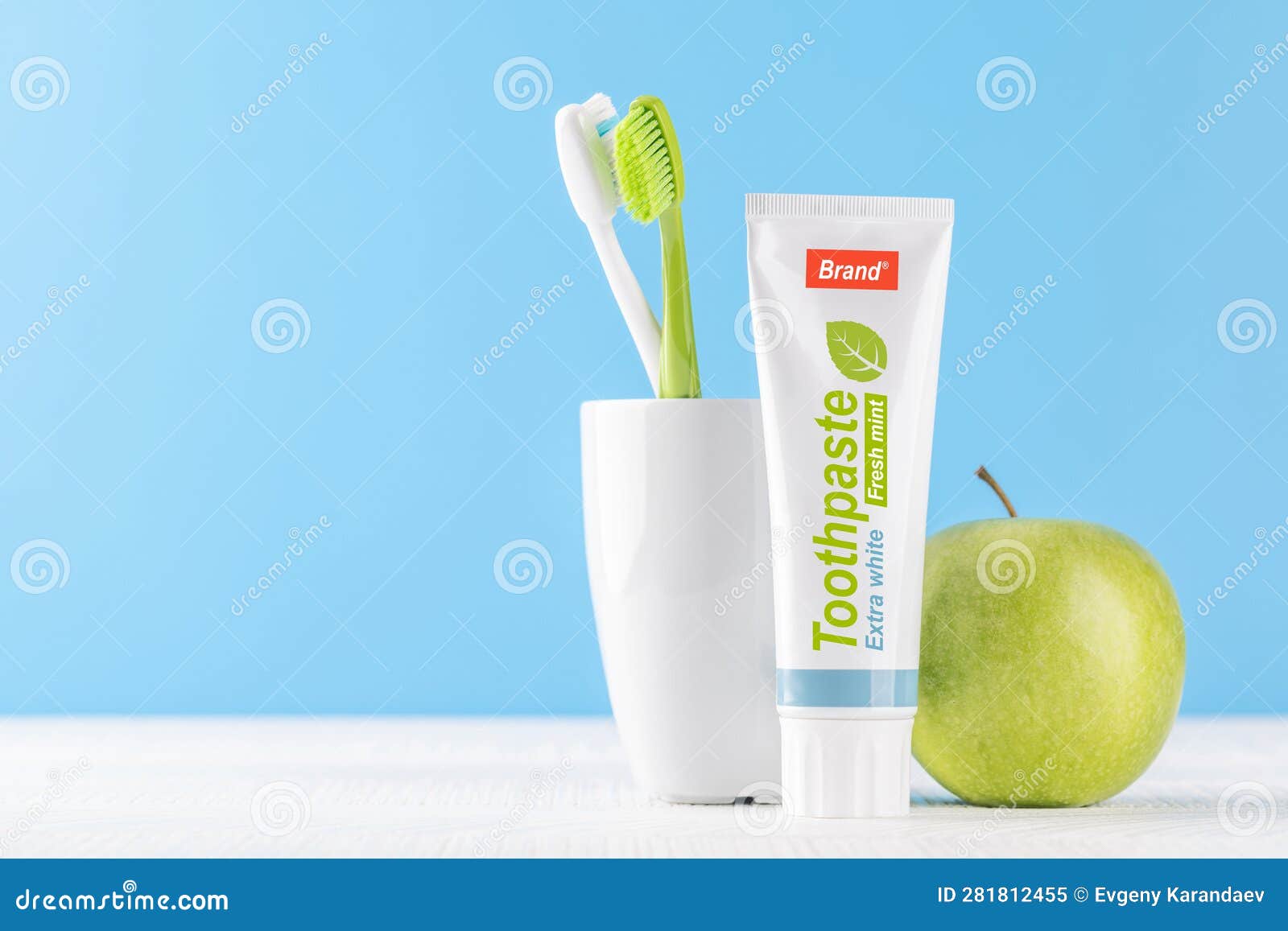 Toothpaste and Toothbrushes Stock Image - Image of accessories, care ...