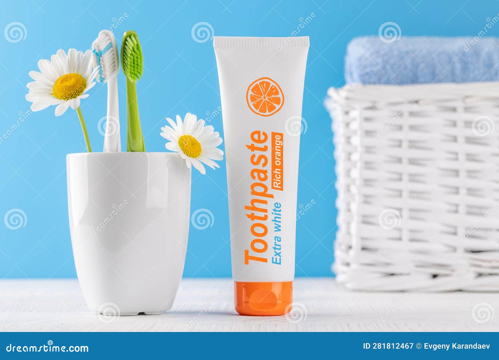 Toothpaste and Toothbrushes Stock Image - Image of habits, teeth: 281812467
