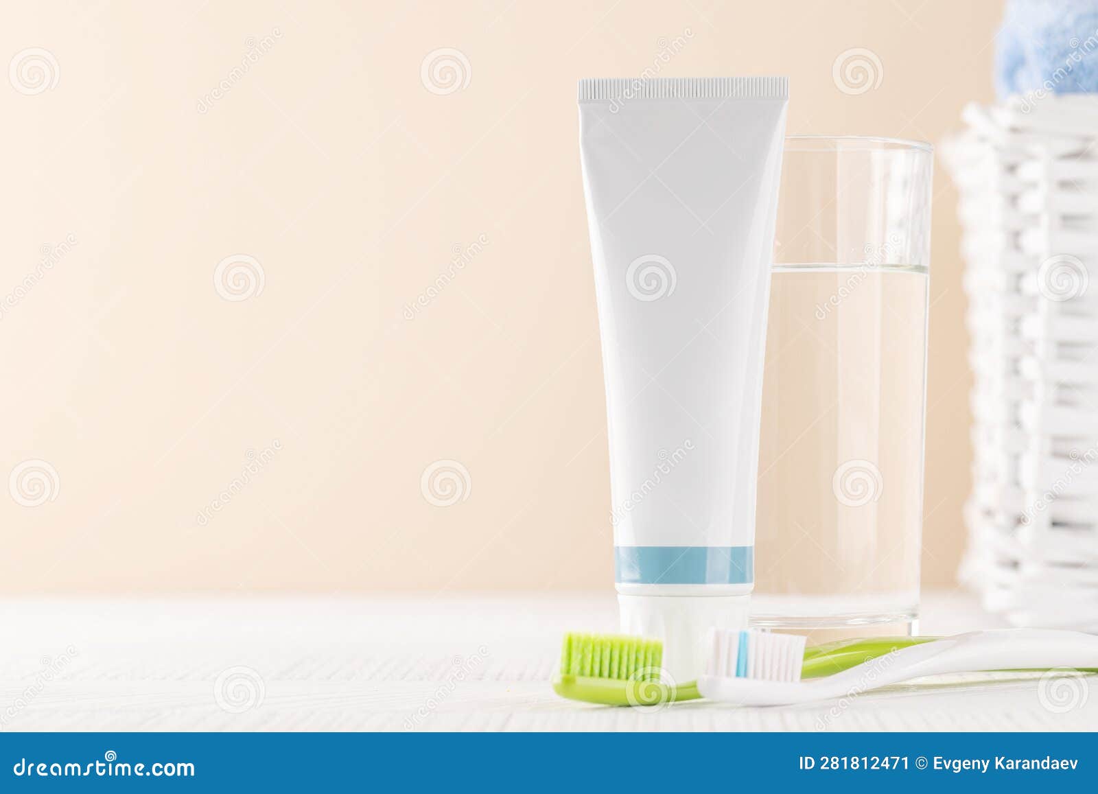 Toothpaste and Toothbrushes Stock Image - Image of minty, freshness ...