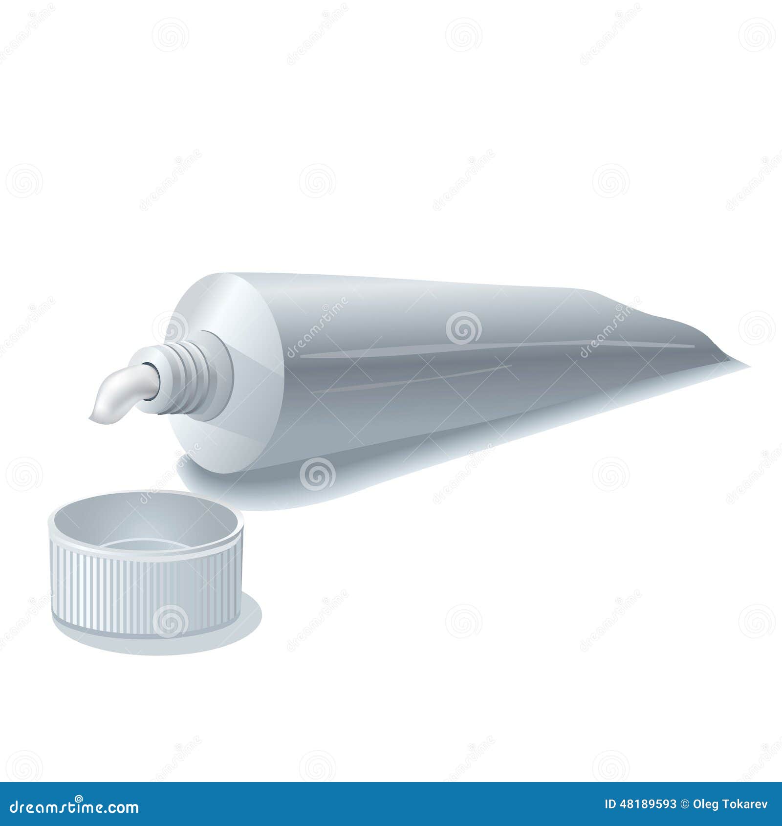 Toothpaste tube stock illustration. Illustration of brush - 48189593