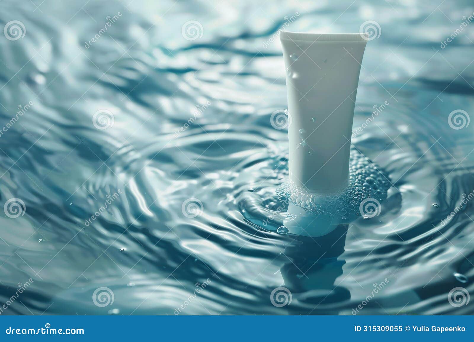 Toothpaste Tube Floating in Water Stock Image - Image of dental, wash ...